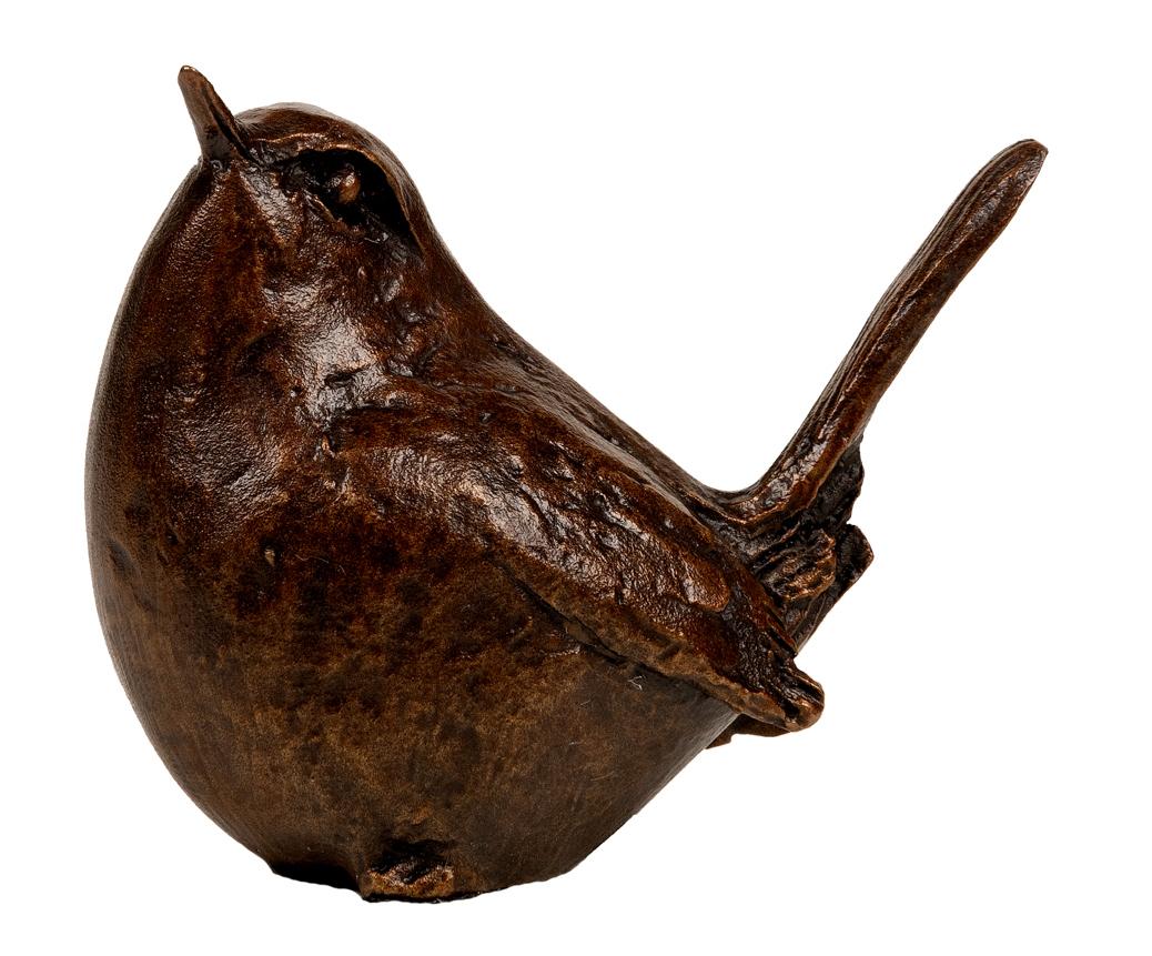 Wren - Solid Bronze Small Sculpture (Frith Creative Bronze) | Bronze Gifts