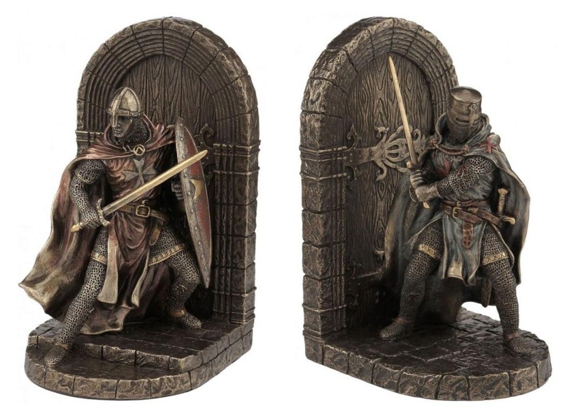 Knight Bookends Bronze Set of 2 | Gothic Gifts