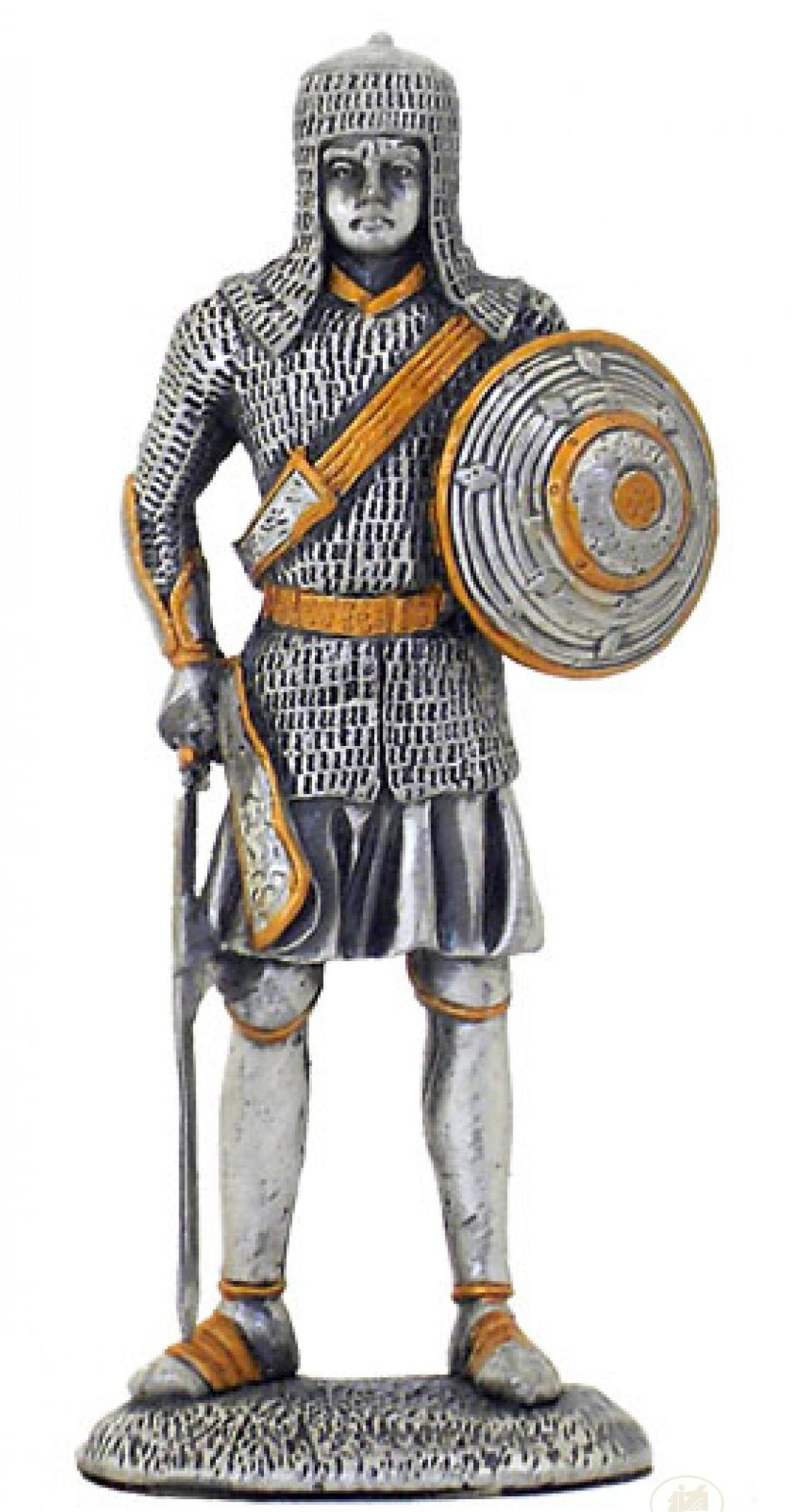 Medieval Soldier with Shield Figurine | Gothic Gifts