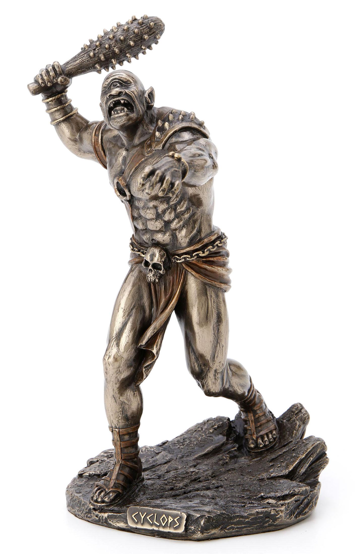 Cyclops Wielding Spiked Mace Bronze Figurine (By Veronese) | Bronze Gifts