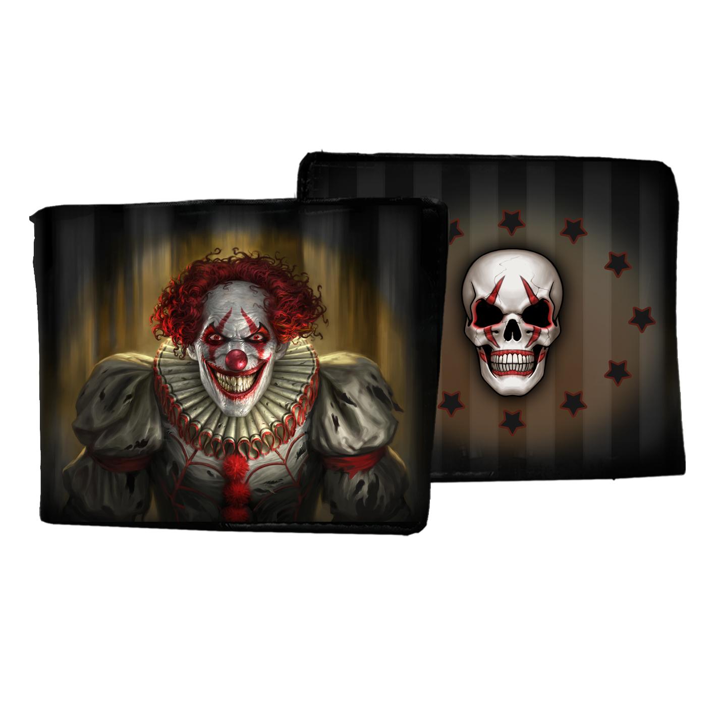 James Ryman Evil Clown Wallet Gothic Horror Scary Purse | Gothic Gifts