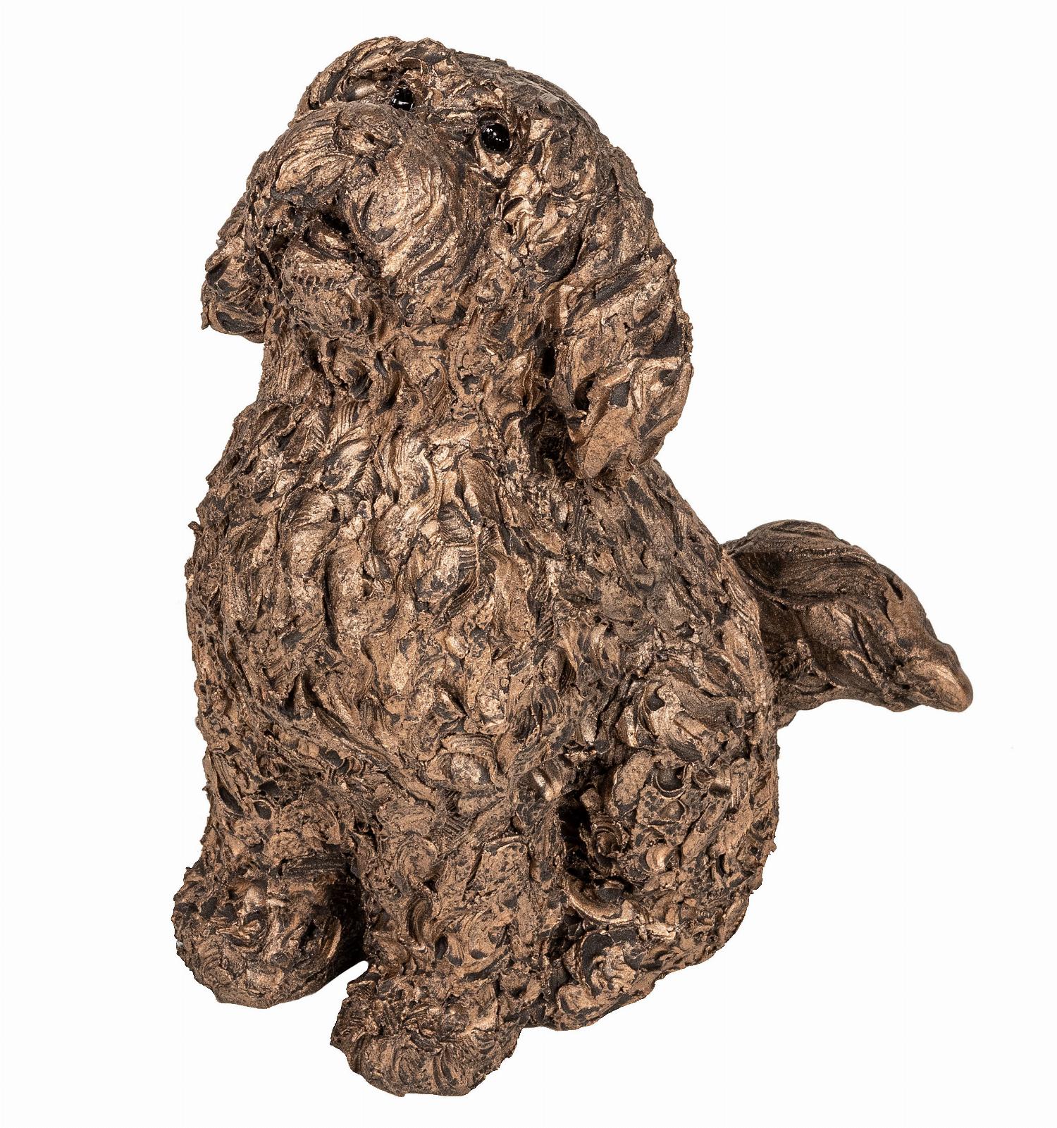 Harry the Cockapoo Dinner Please Bronze Sculpture | Bronze Gifts