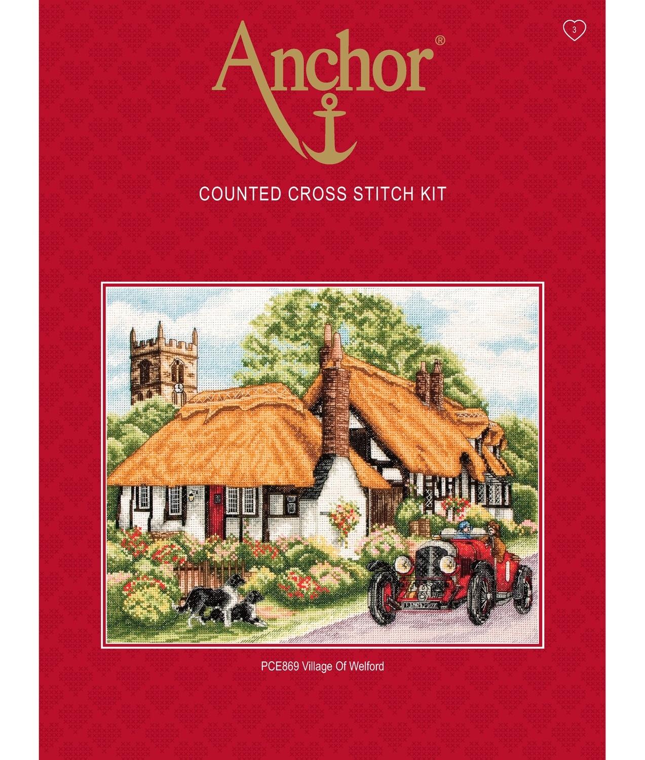 Village of Welford Scene - Anchor Cross Stitch Kit | Stitch Shop