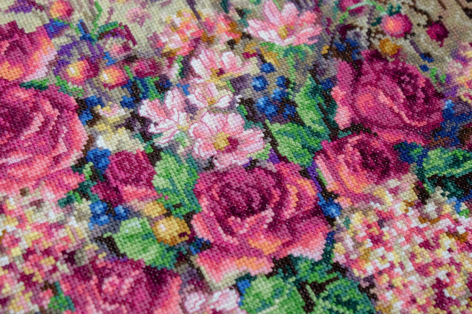 Leti 980 Collete’s Collection Flowers Cross-Stitch Kit by Letistitch ...