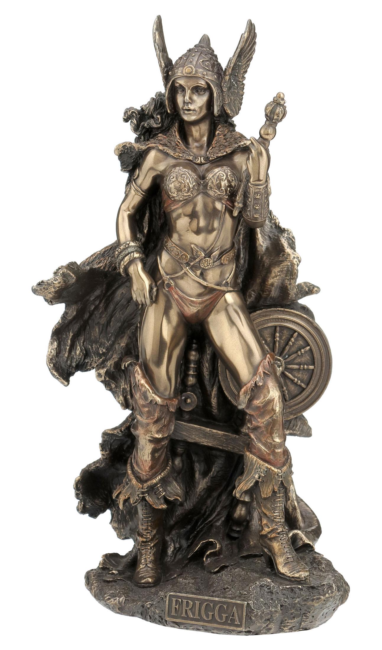 Norse Goddess Frigga Bronze Figurine (By Veronese) | Gothic Gifts