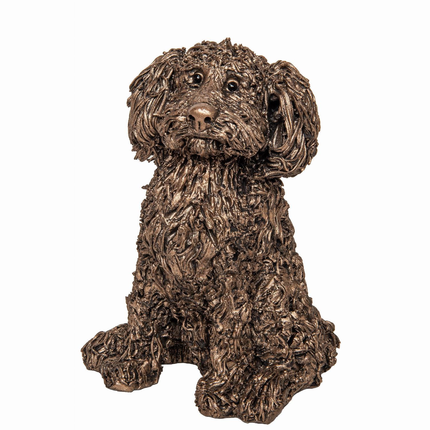 Petra Labradoodle sitting by Veronica Ballan (Frith Sculpture) | Bronze ...