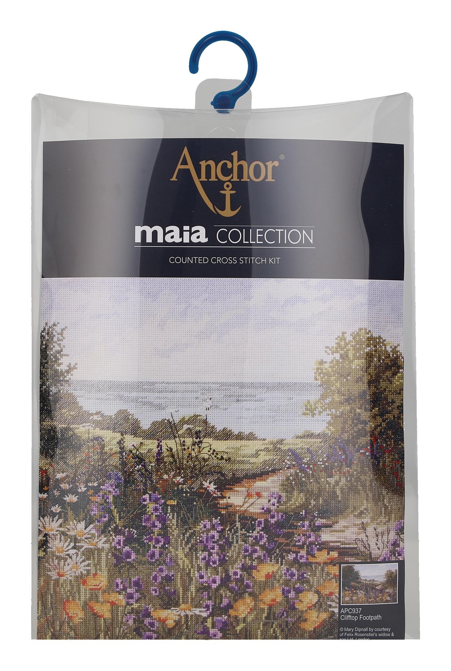 Clifftop Footpath Scene - Maia Counted Cross Stitch Kit | Stitch Shop