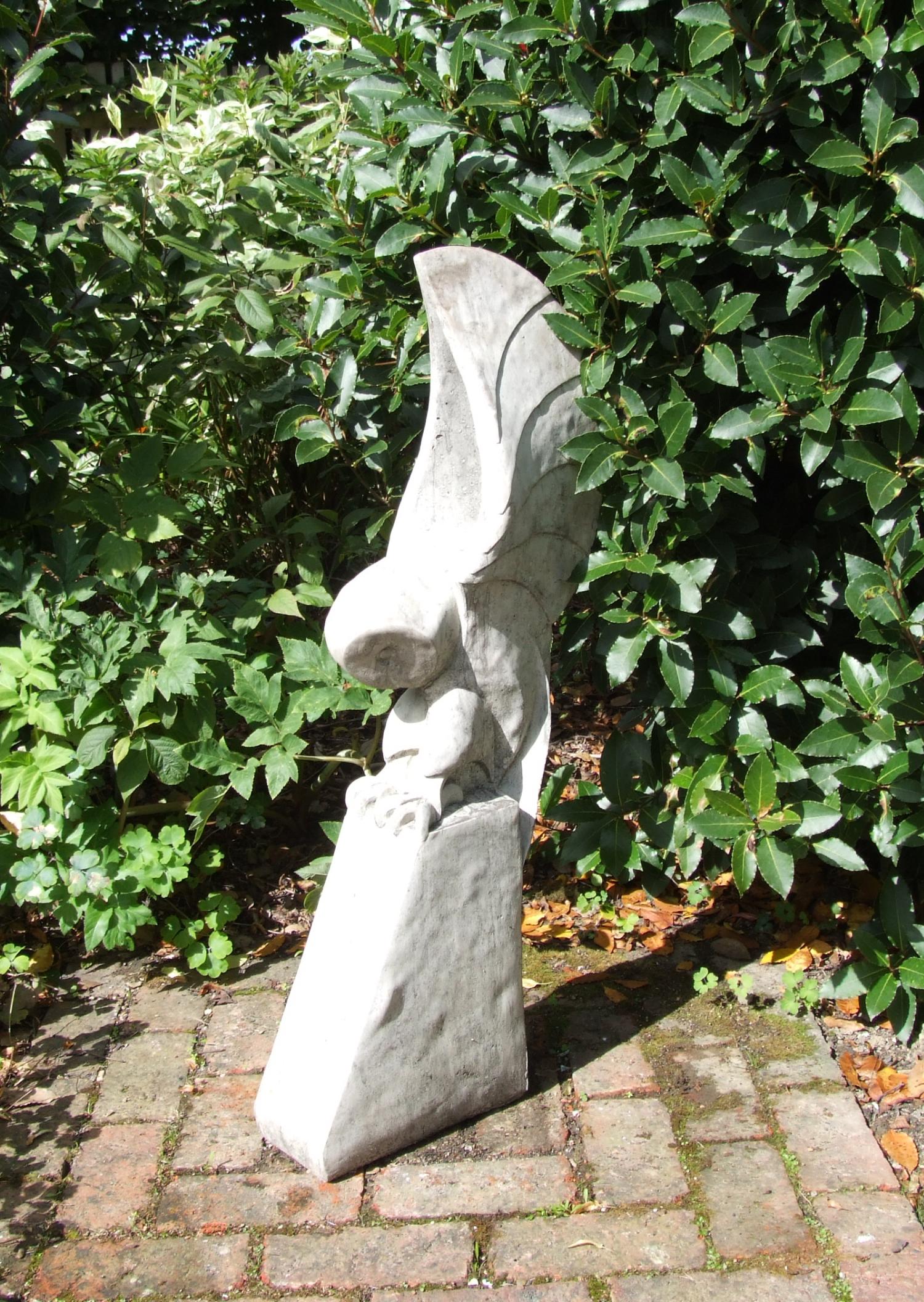 BARN OWL Stone Sculpture | Garden Statue Shop