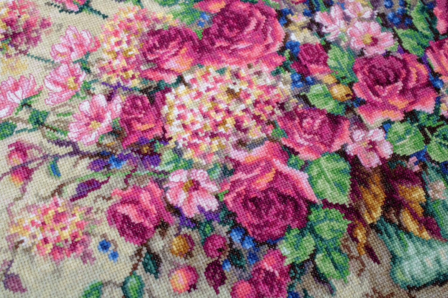 Leti 980 Collete’s Collection Flowers Cross-Stitch Kit by Letistitch ...