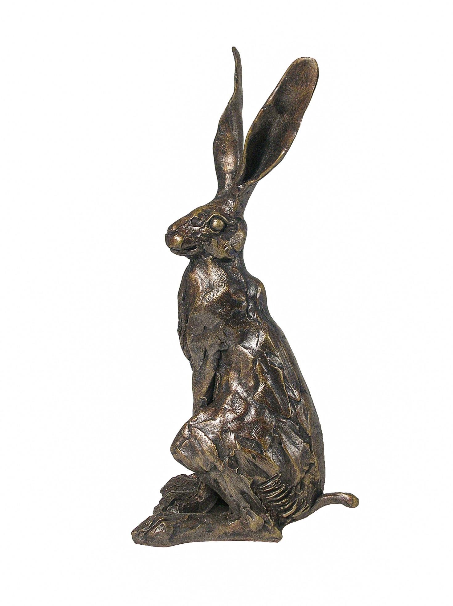 Sitting Hare by Paul Jenkins (Frith Sculpture) Premier Finish | Bronze ...