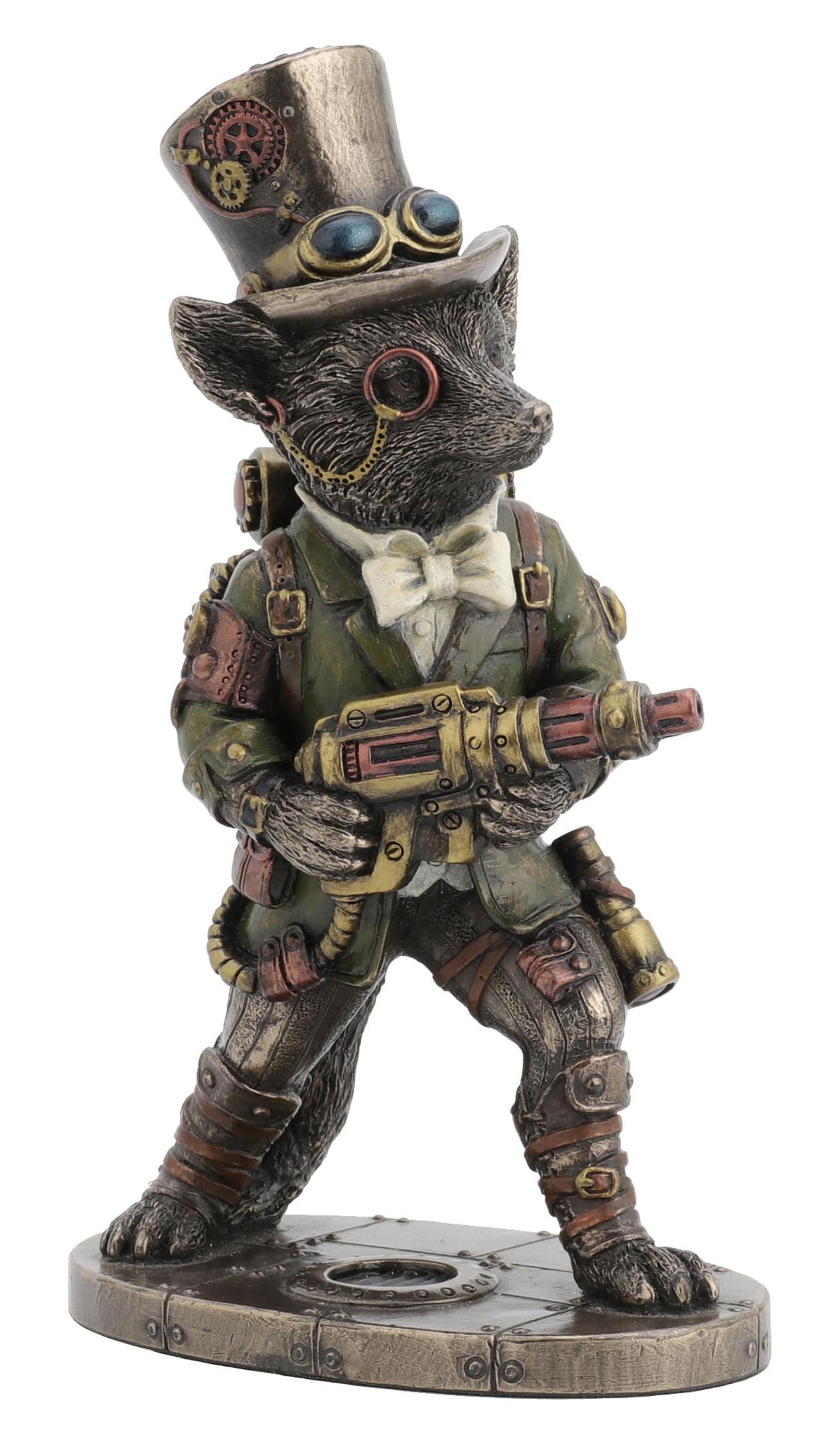 Steampunk Gentleman Fox Bandit Bronze Figurine (By Veronese) | Bronze Gifts