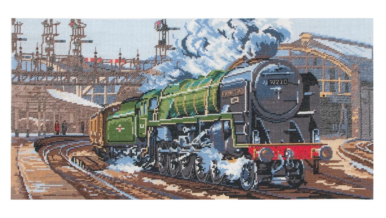 Evening Star Train Scene - Counted Cross Stitch Kit | Stitch Shop