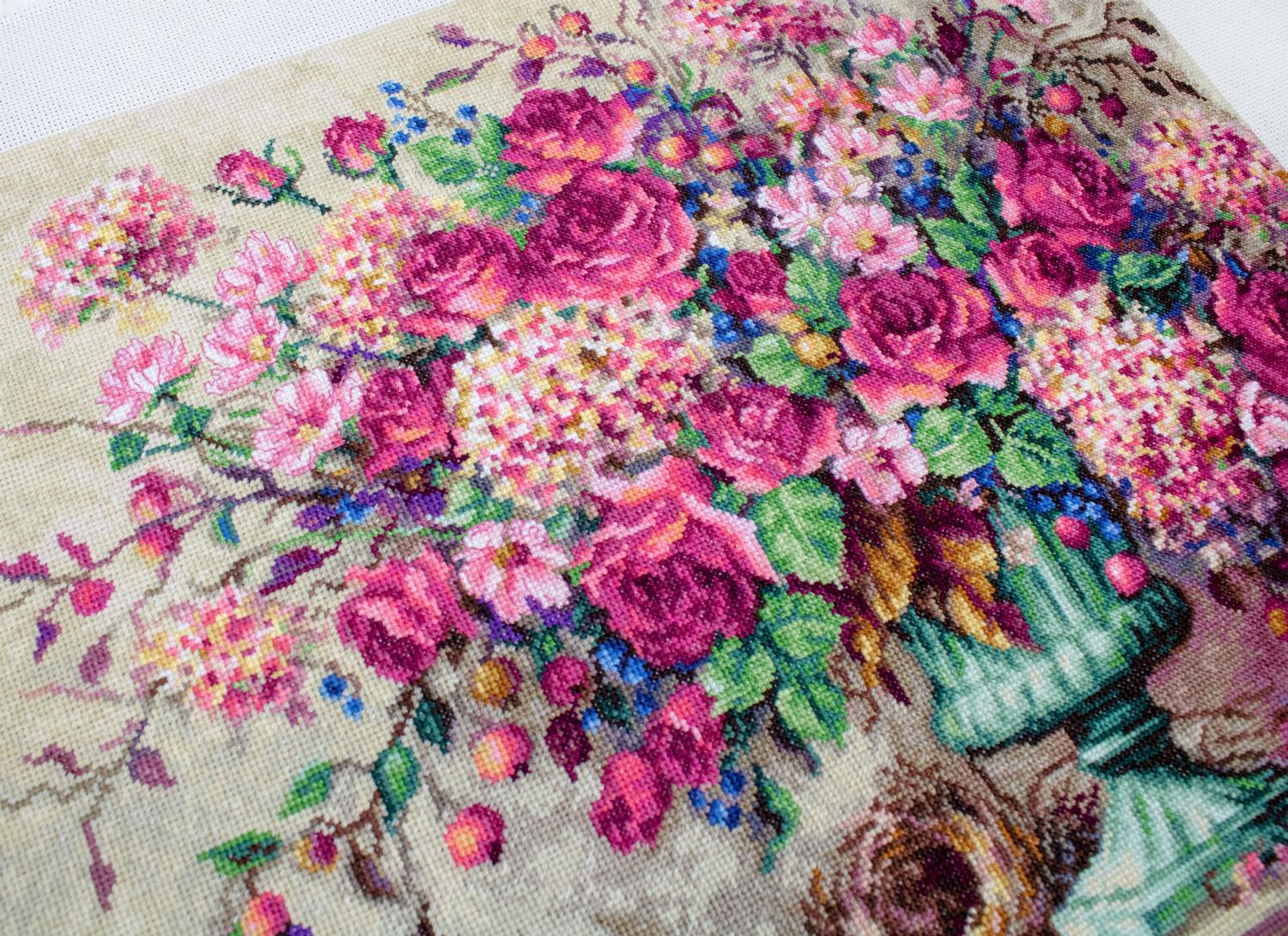 Leti 980 Collete’s Collection Flowers Cross-Stitch Kit by Letistitch ...