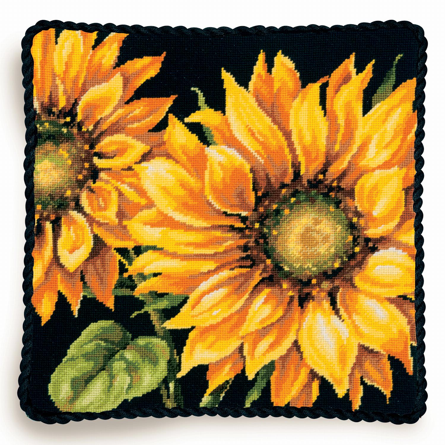 Dramatic Sunflower Tapestry Needlepoint Kit: | Stitch Shop