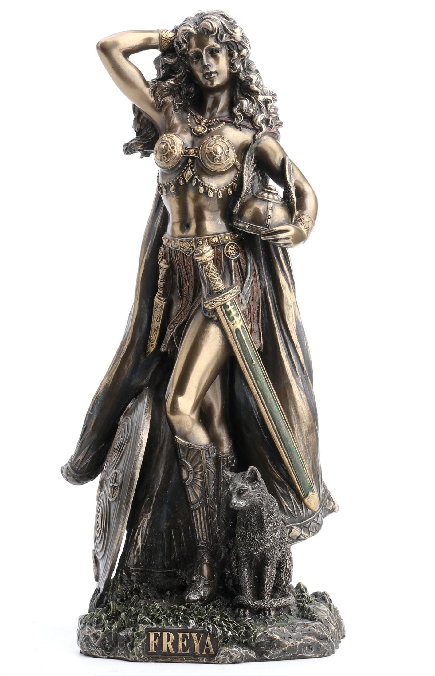 Norse God Freya Bronze Figurine (By Veronese) | Bronze Gifts