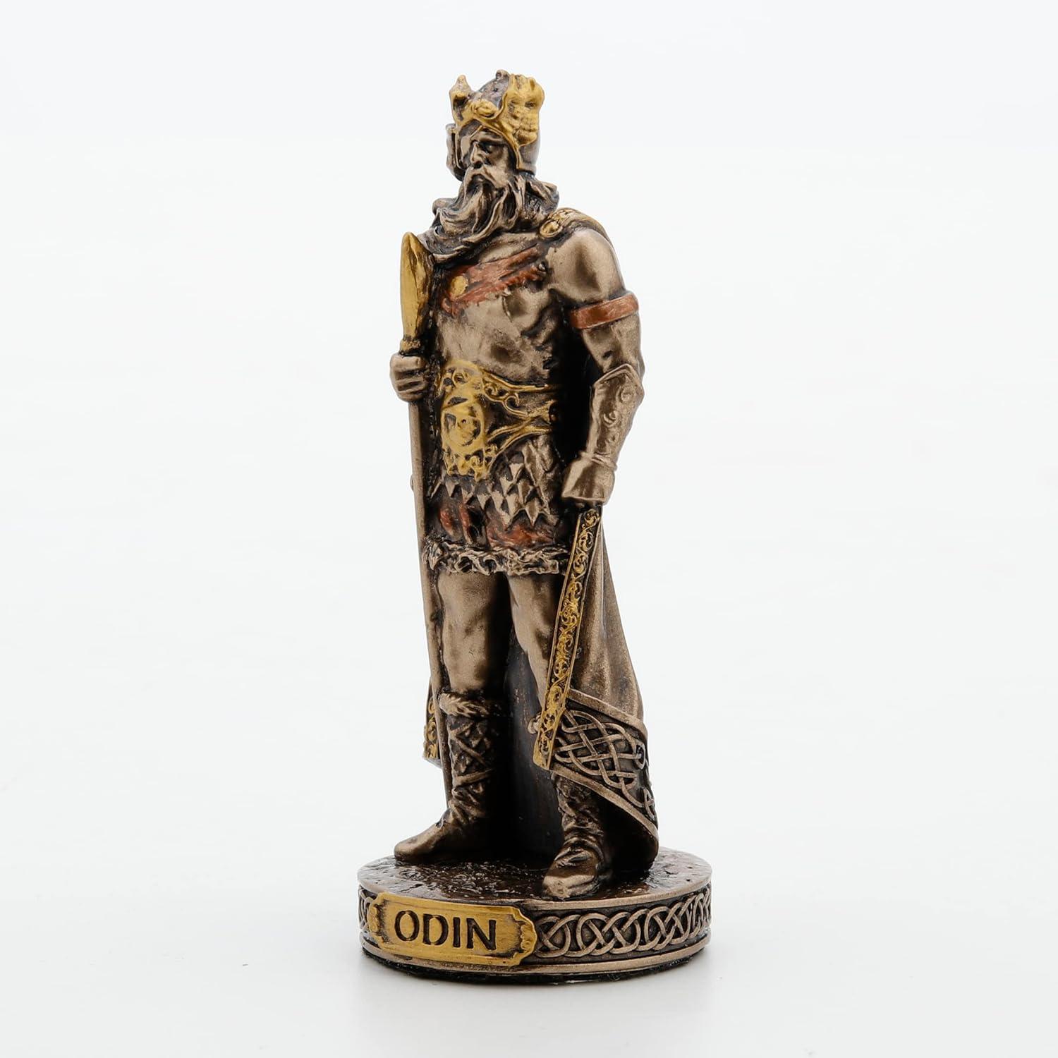 Odin Bronze Miniature Statue | Gothic Gifts