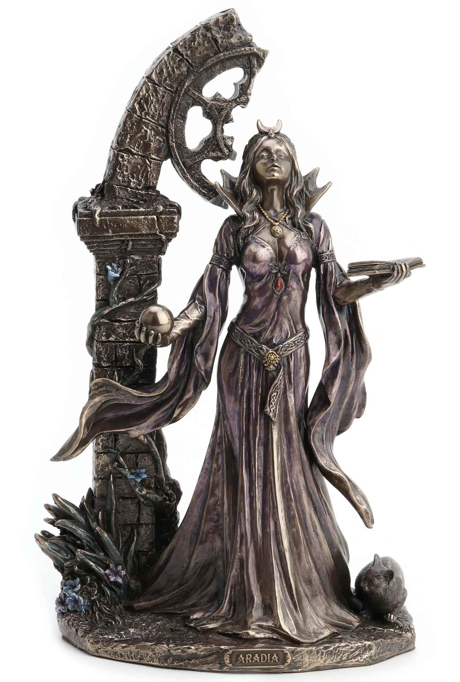 Aradia the Wiccan Queen of Witches Bronze Figurine | Bronze Gifts