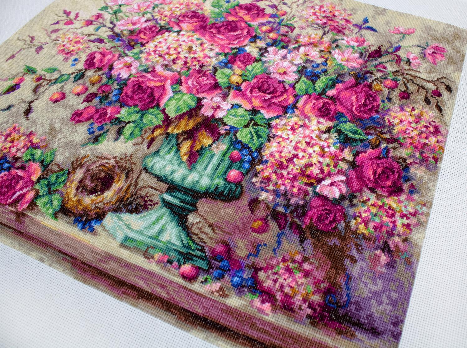 Leti 980 Collete’s Collection Flowers Cross-Stitch Kit by Letistitch ...