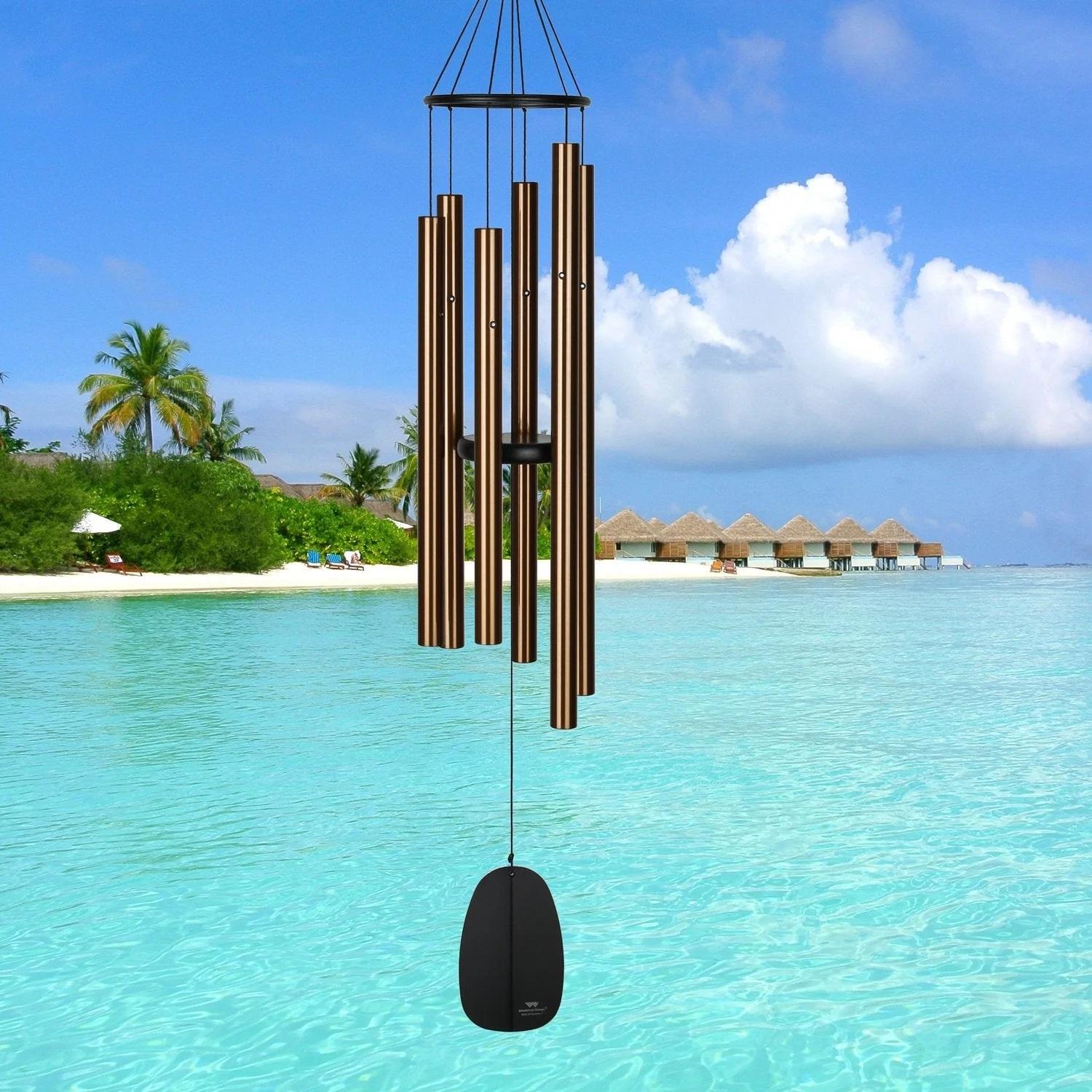 Woodstock Bells of Paradise Wind Chime (Large) - Bronze - 44 Inches ...