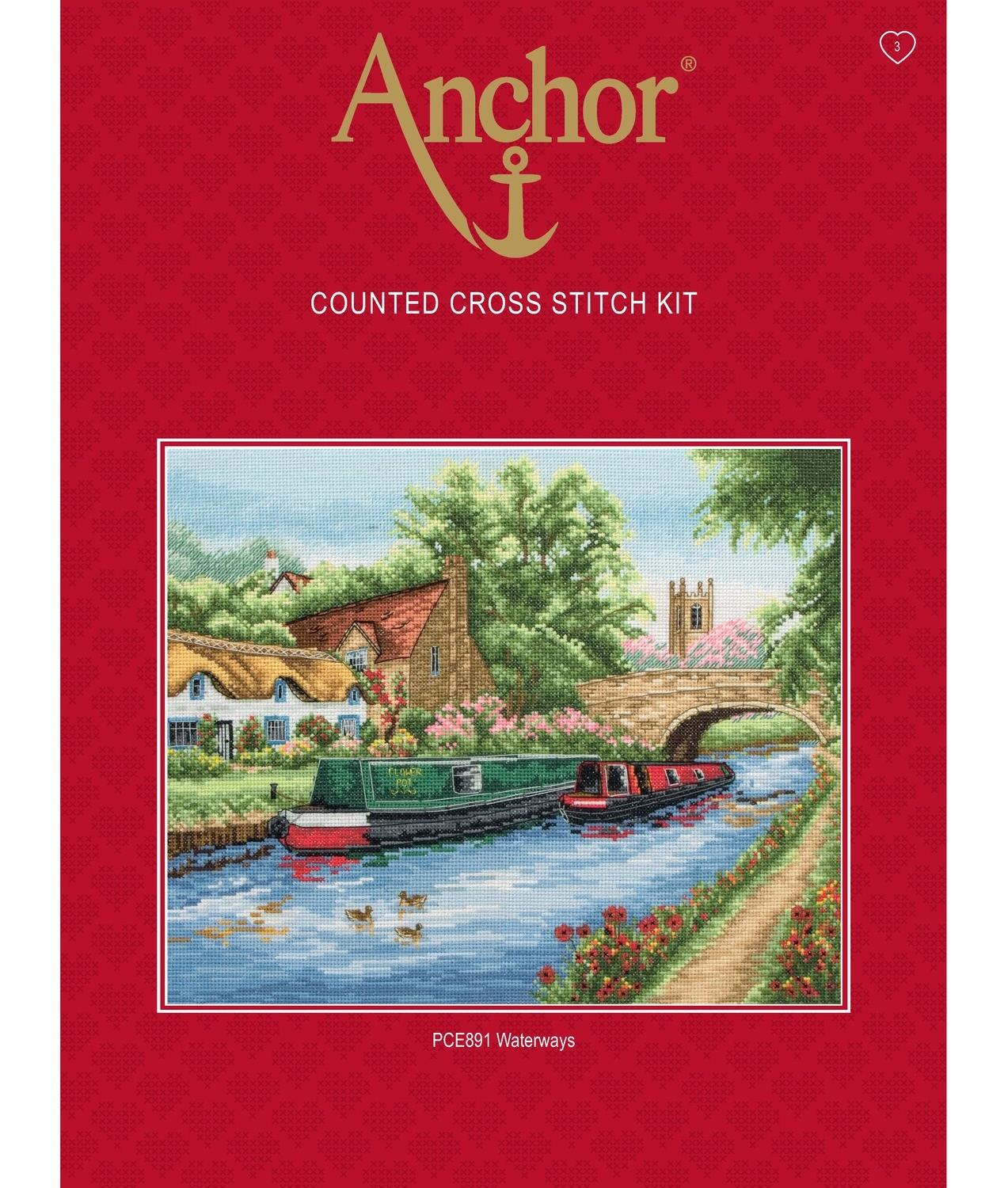 Waterways Canal Scene - Anchor Cross Stitch Kit | Stitch Shop