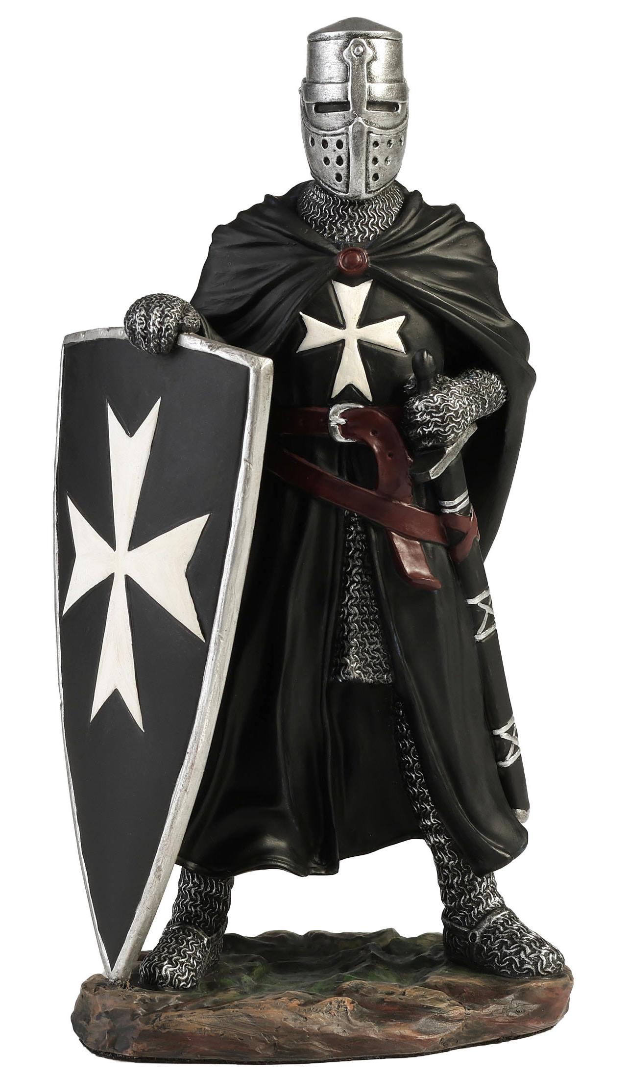 Maltese Knights Hospitaller Sword and Shield Figurine | Gothic Gifts