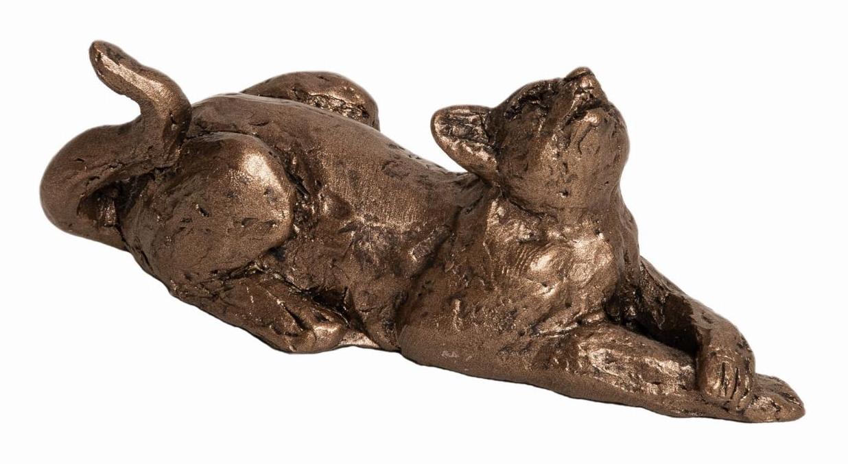 Tibbles Cat Stretching by Thomas Meadows (Frith Sculpture) | Bronze Gifts