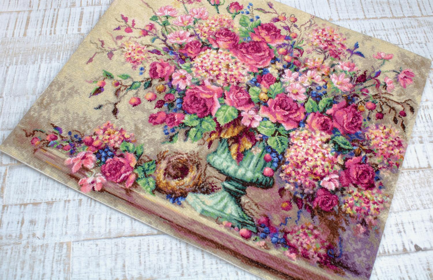 Leti 980 Collete’s Collection Flowers Cross-Stitch Kit by Letistitch ...