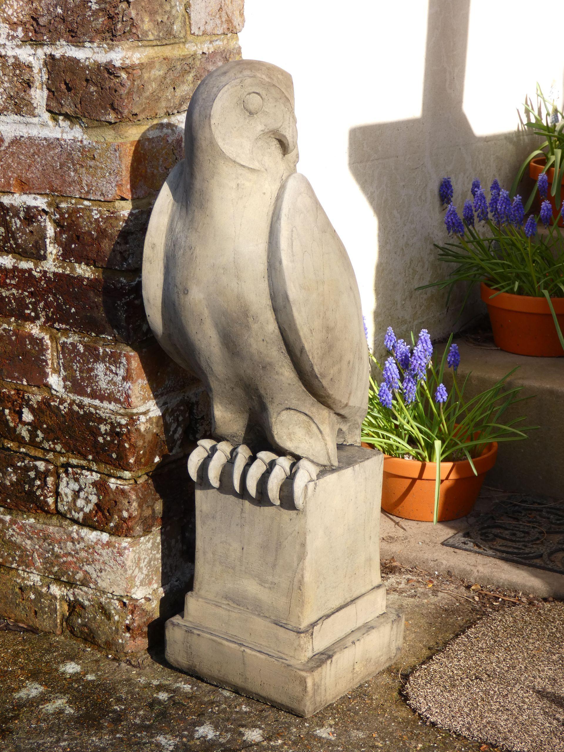 Nouveau Owl Stone Sculpture | Garden Statue Shop