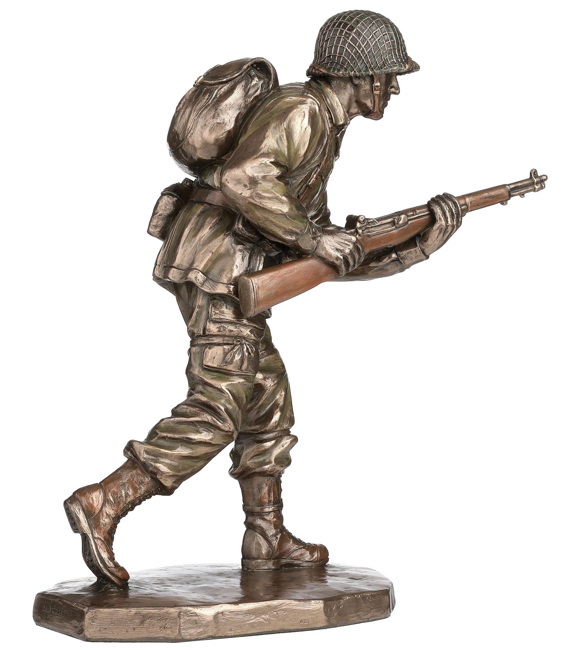 Us Army Rifle Infantryman Bronze Soldier Figurine (By Veronese ...