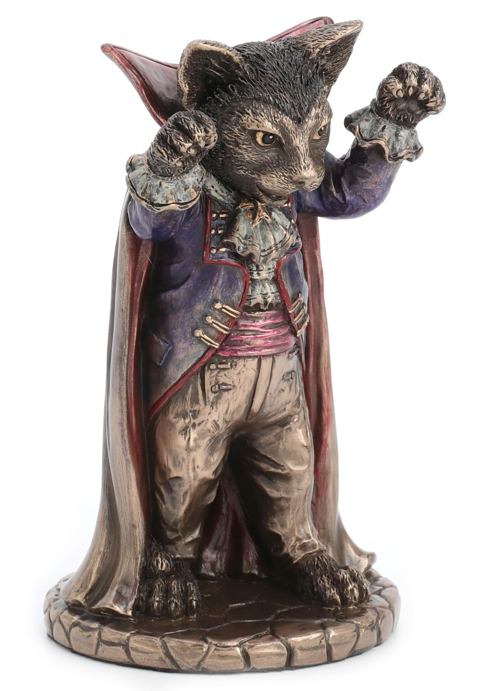 Vampire Cat Bronze Figurine (By Veronese) | Gothic Gifts