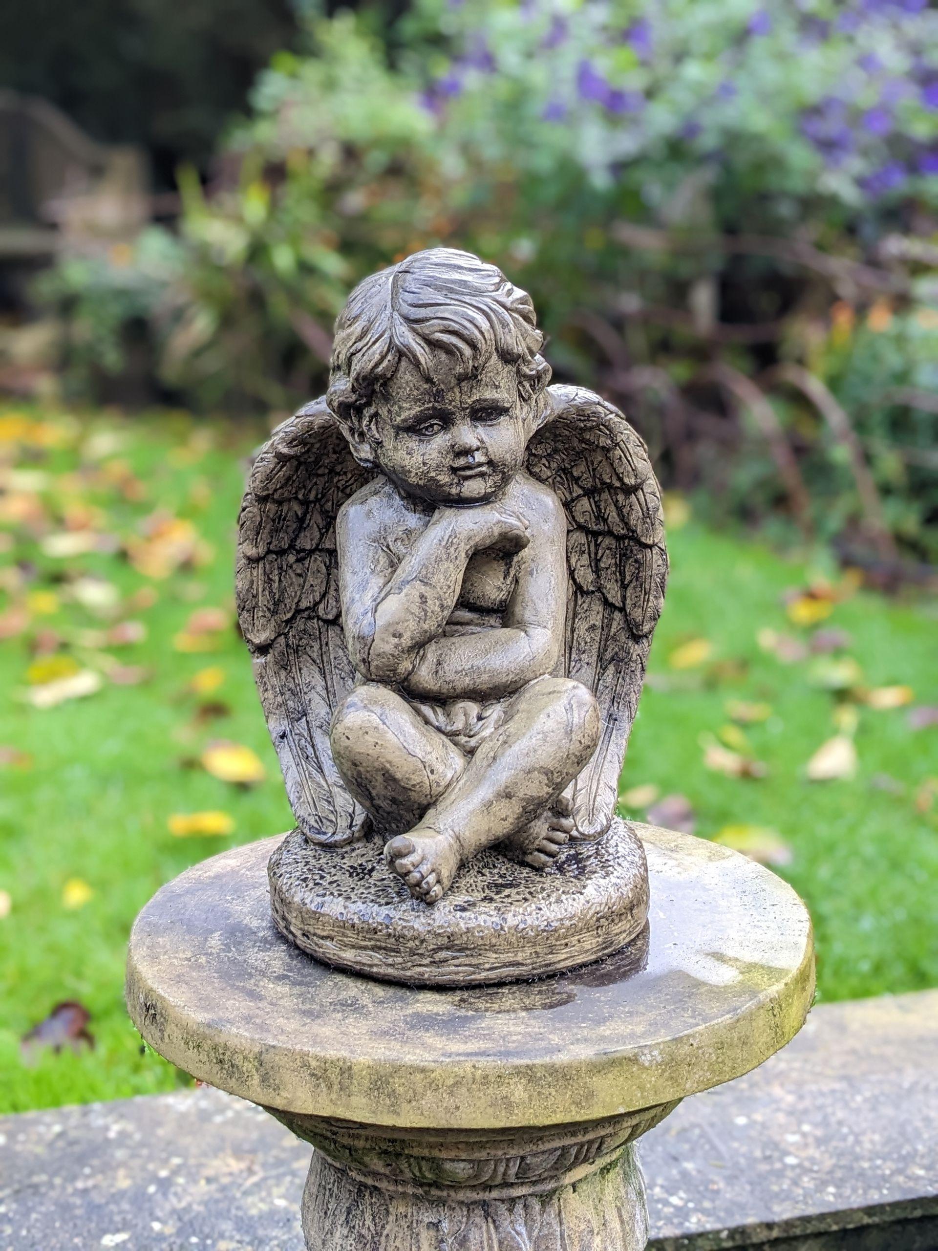 Cherub Stone Sculpture | Garden Statue Shop