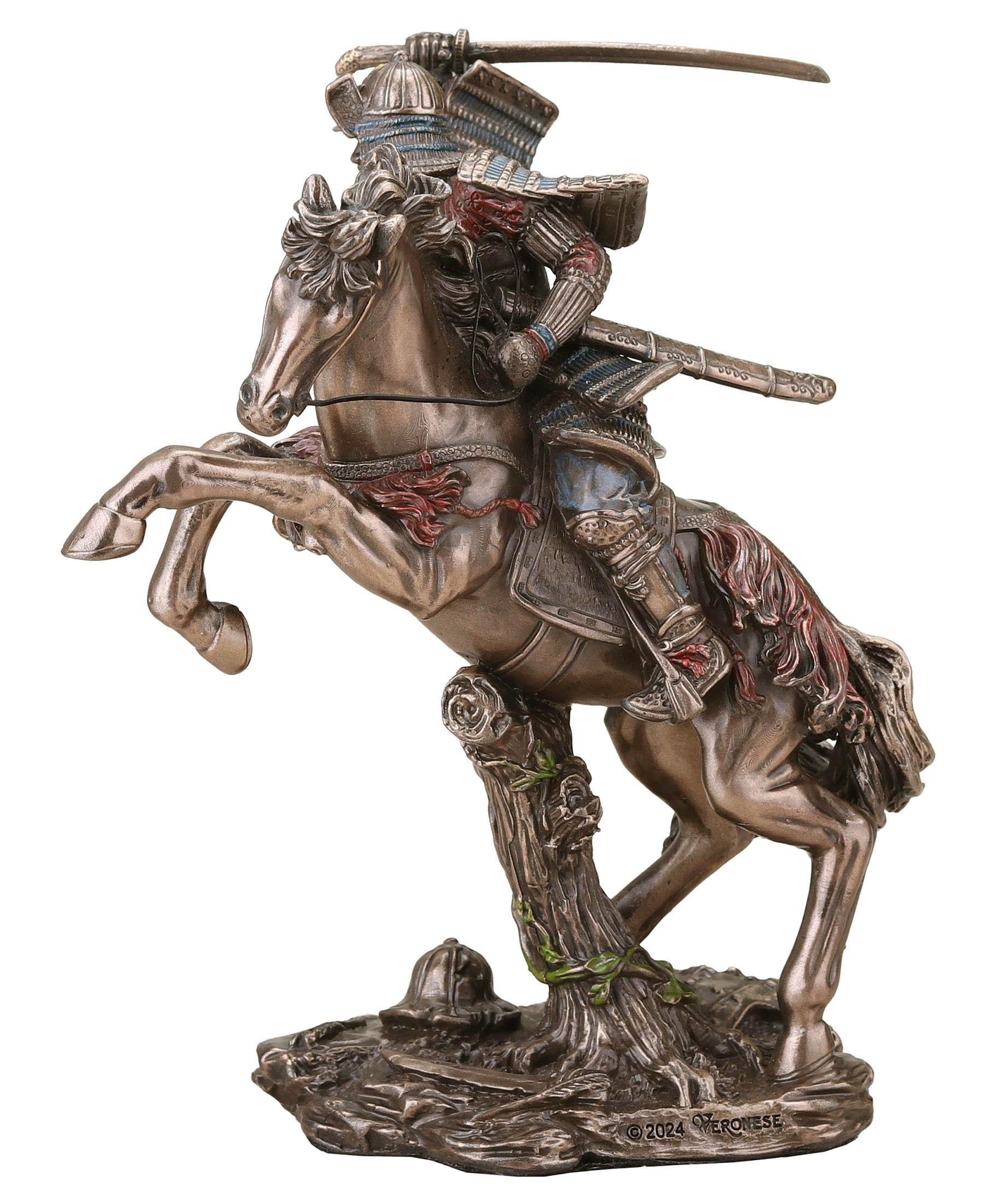 Samurai On Horseback Cavalry Bronze Figurine (By Veronese) | Bronze Gifts