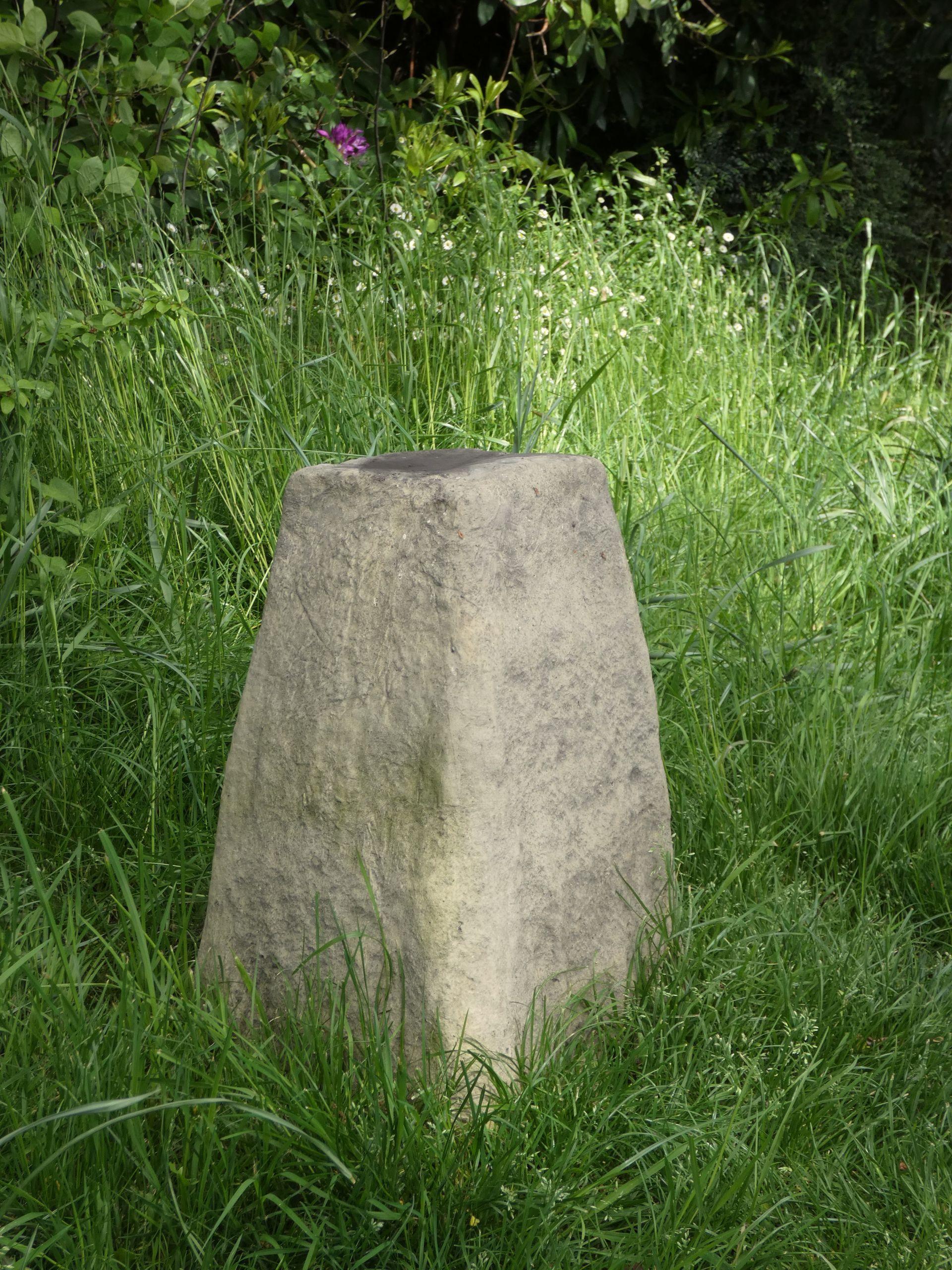 Large Rustic Bollard Stone Sculpture (46cm Tall) | Garden Statue Shop