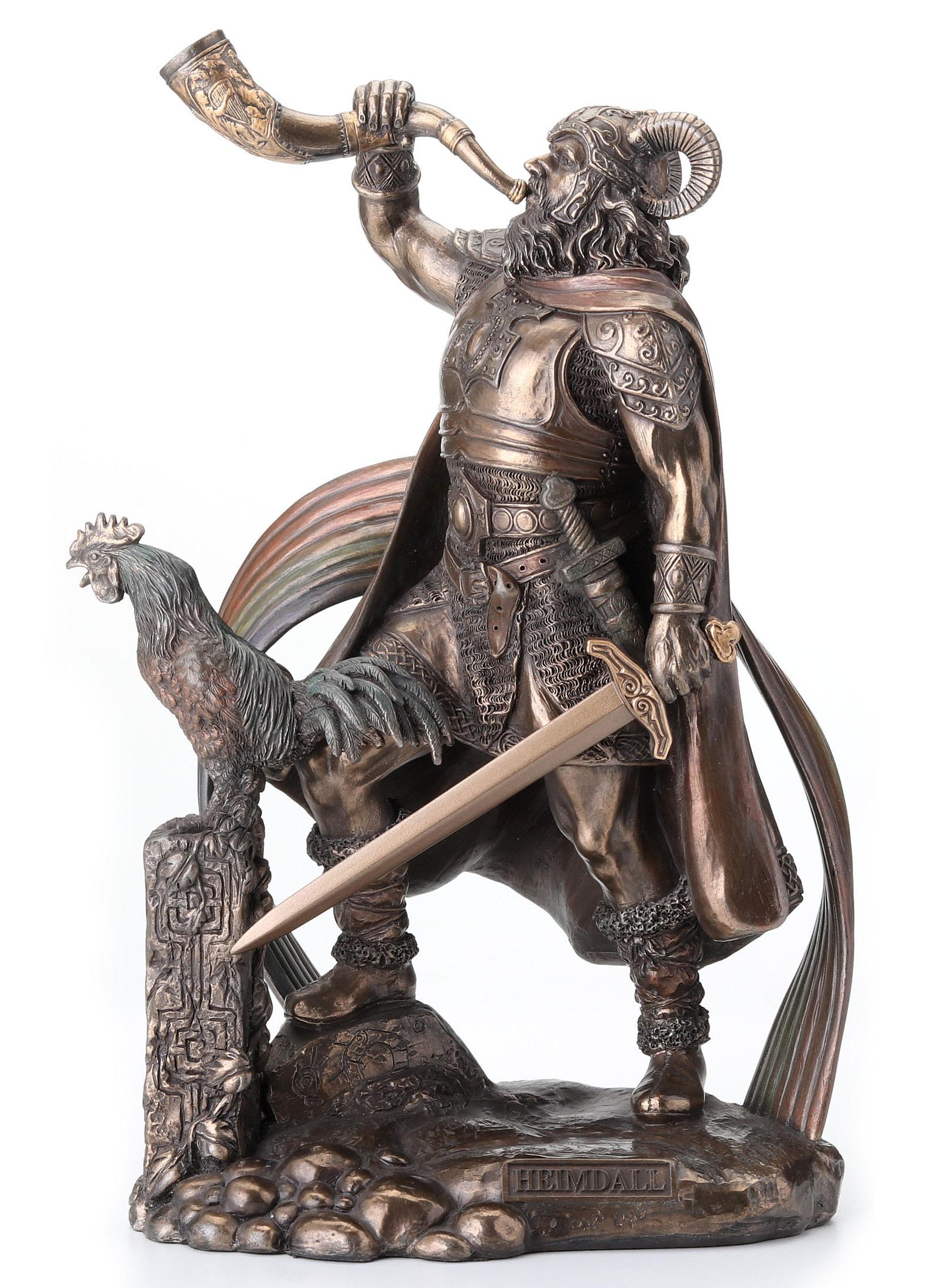 Norse God Heimdall Bronze Figurine (By Veronese) | Bronze Gifts
