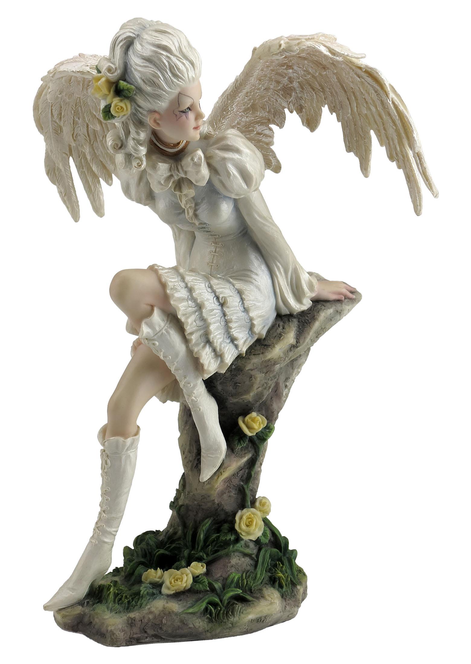 Gothic Angel White Figurine | Gothic Gifts