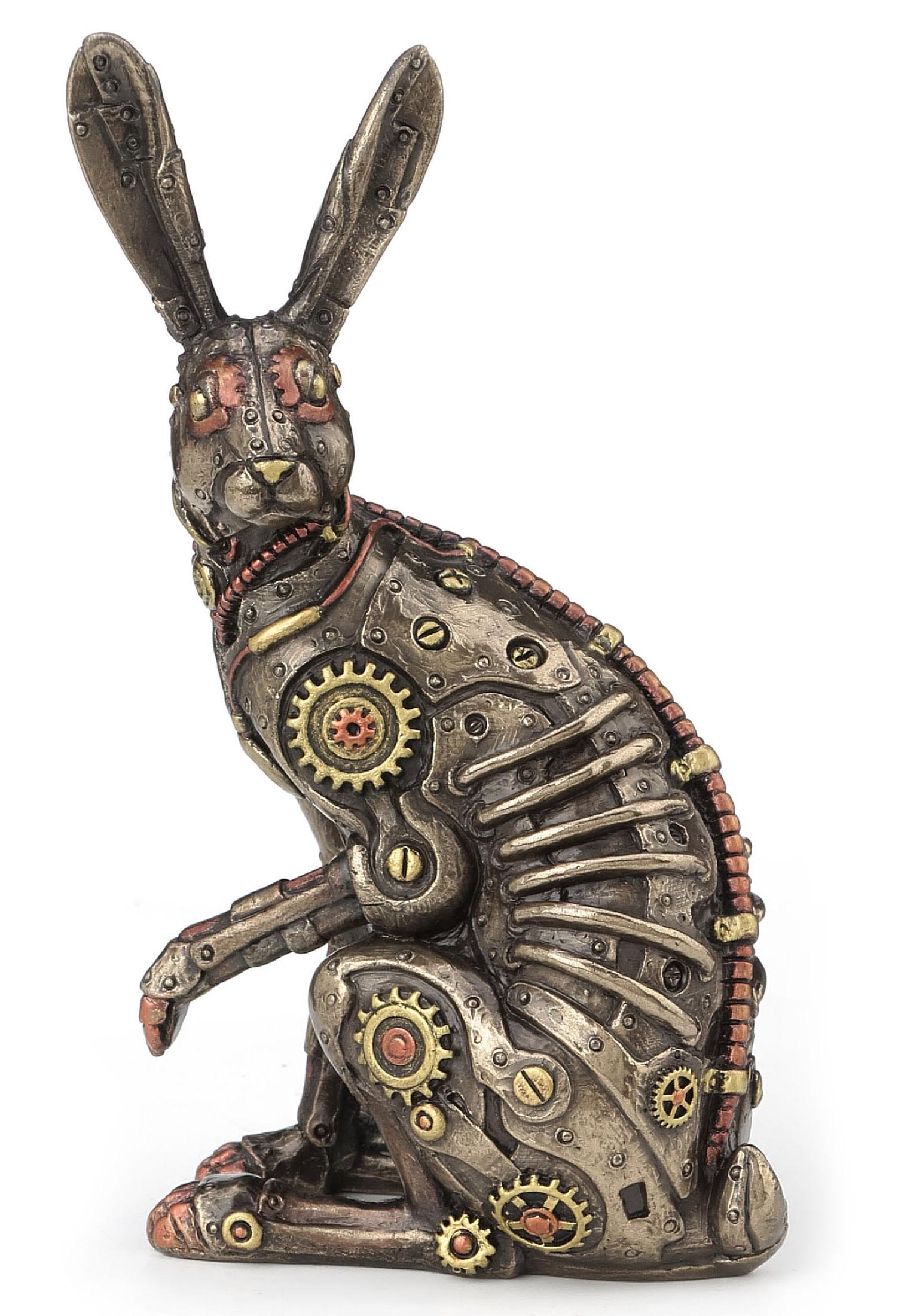 Steampunk Jack Rabbit Bronze Figurine (By Veronese) | Bronze Gifts