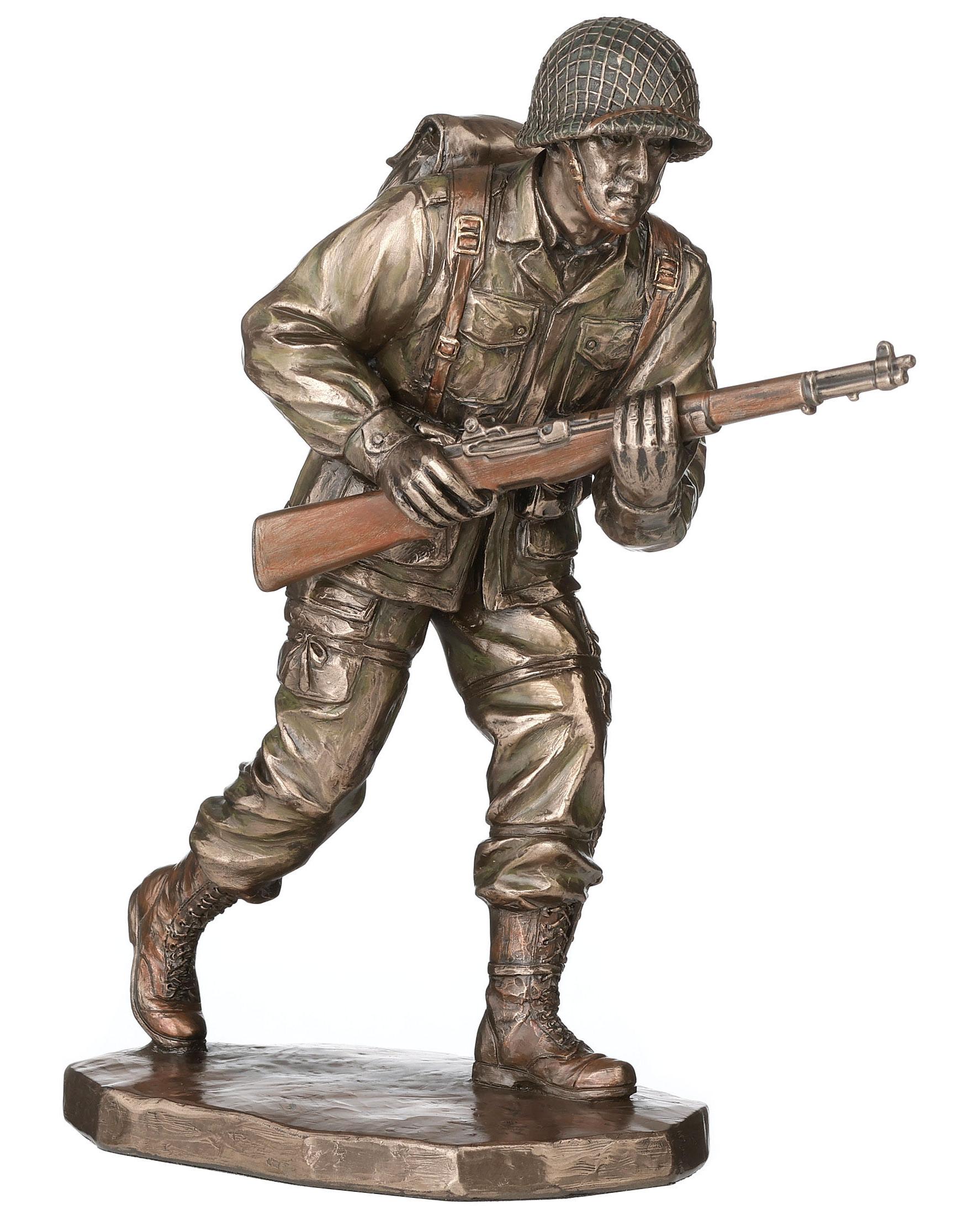 Us Army Rifle Infantryman Bronze Soldier Figurine (By Veronese ...