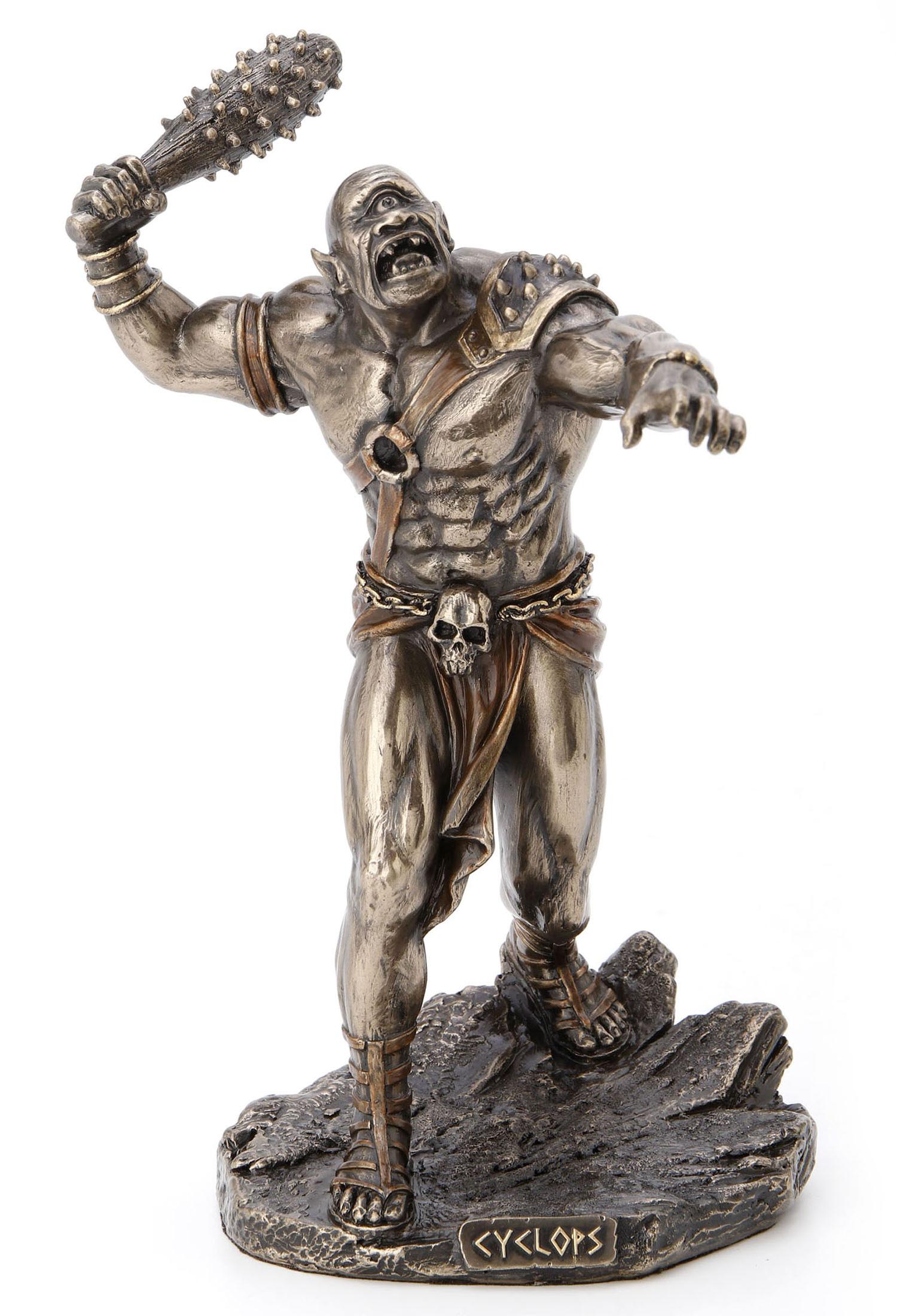 Cyclops Wielding Spiked Mace Bronze Figurine (By Veronese) | Bronze Gifts