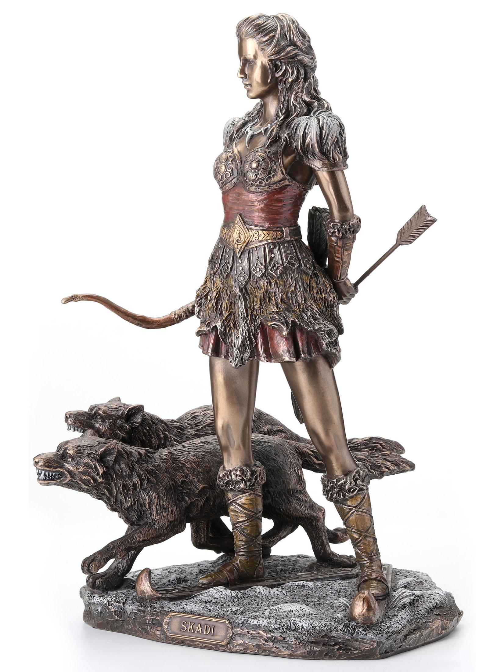 Skadi Norse Goddess Bronze Figurine | Bronze Gifts