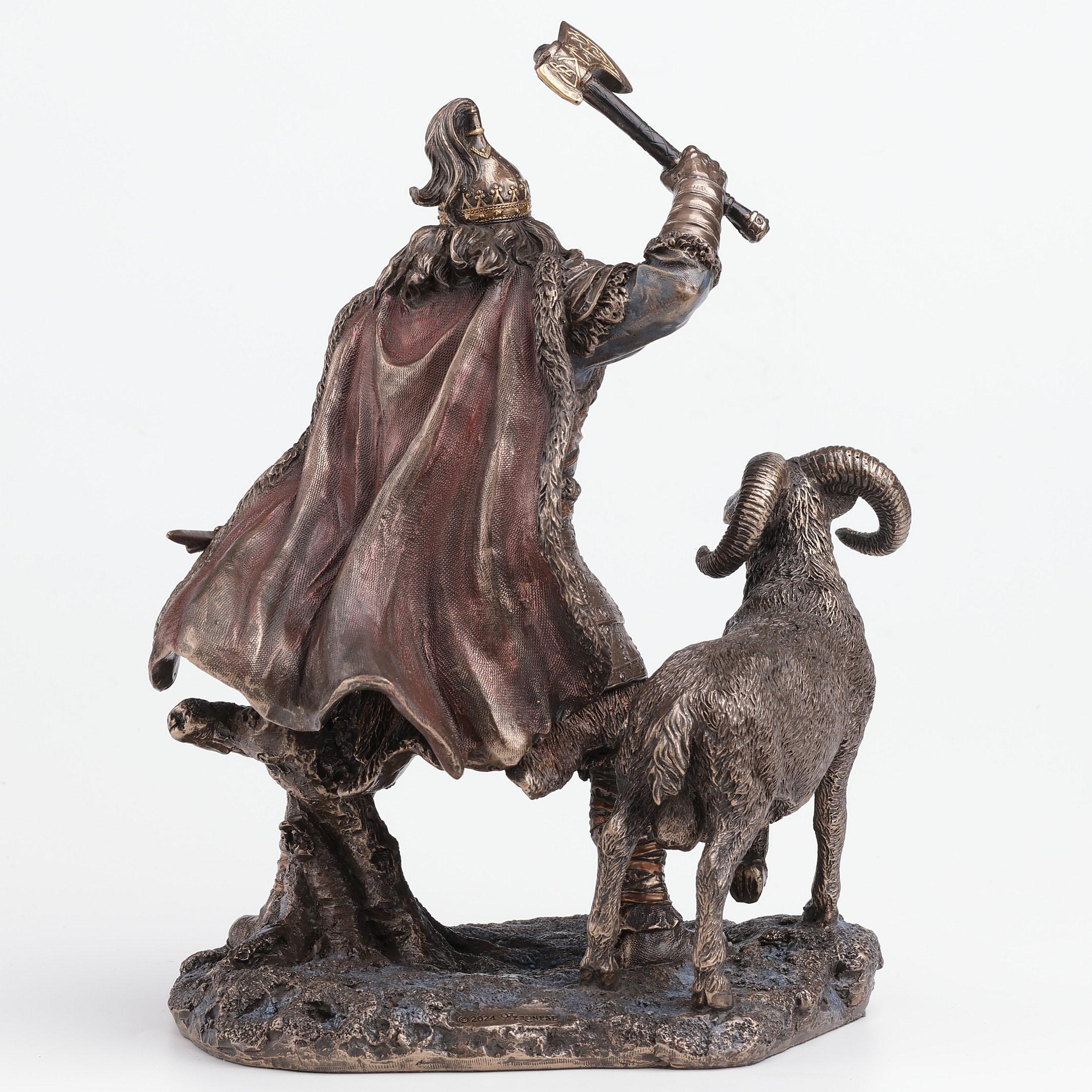 Perun the Slavic God of Thunder Bronze Figurine (by Veronese) | Bronze ...