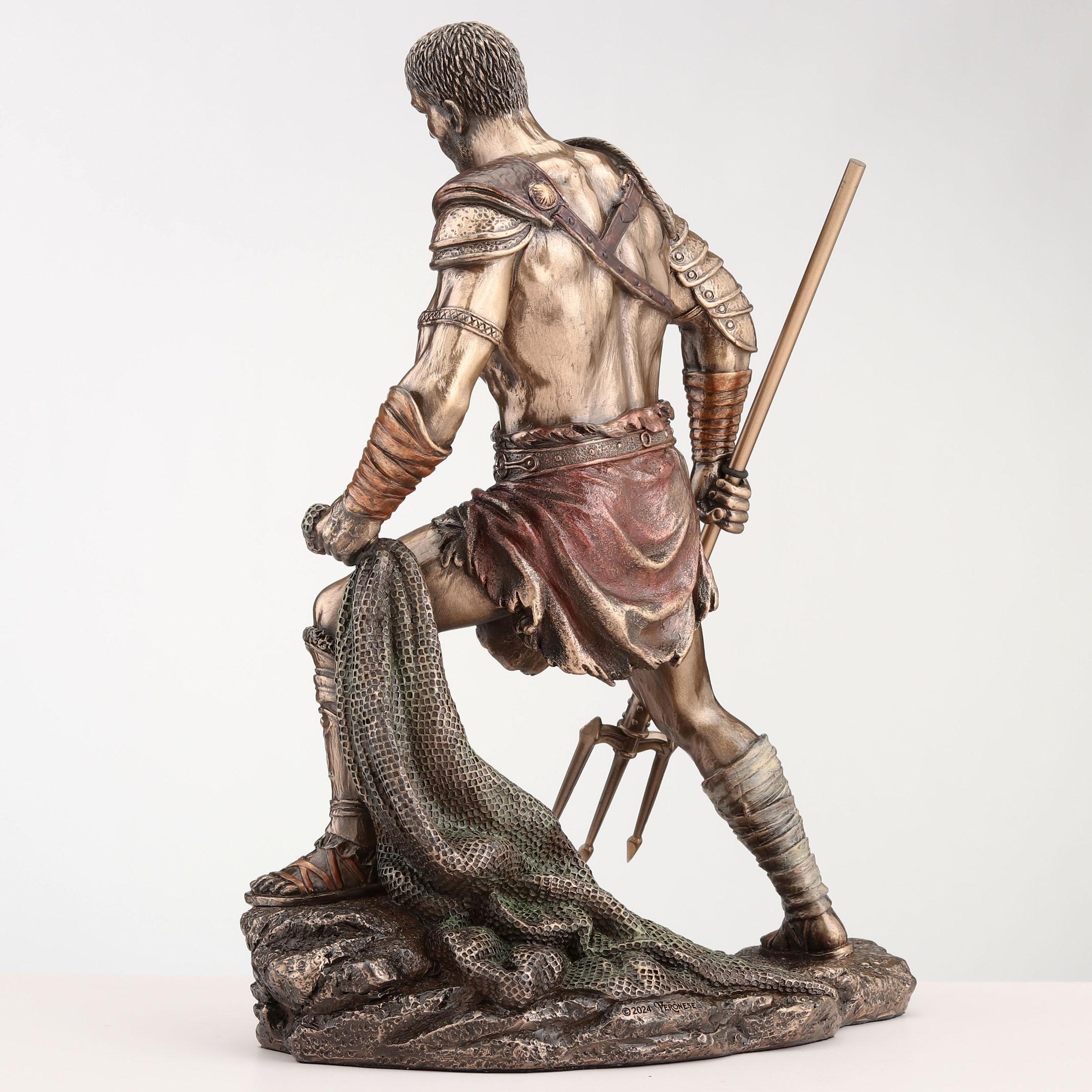 Roman Gladiator the Retiarius Bronze Figurine (By Veronese) | Bronze Gifts