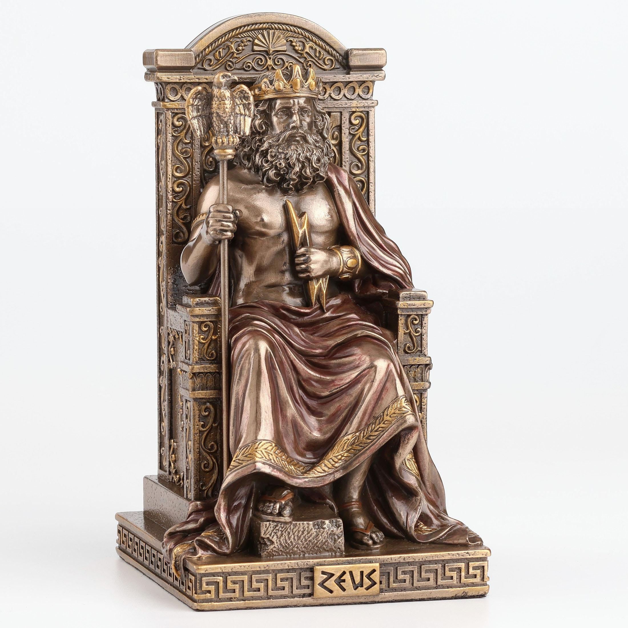 Zeus at Olympia Bronze Figurine (By Veronese) | Bronze Gifts
