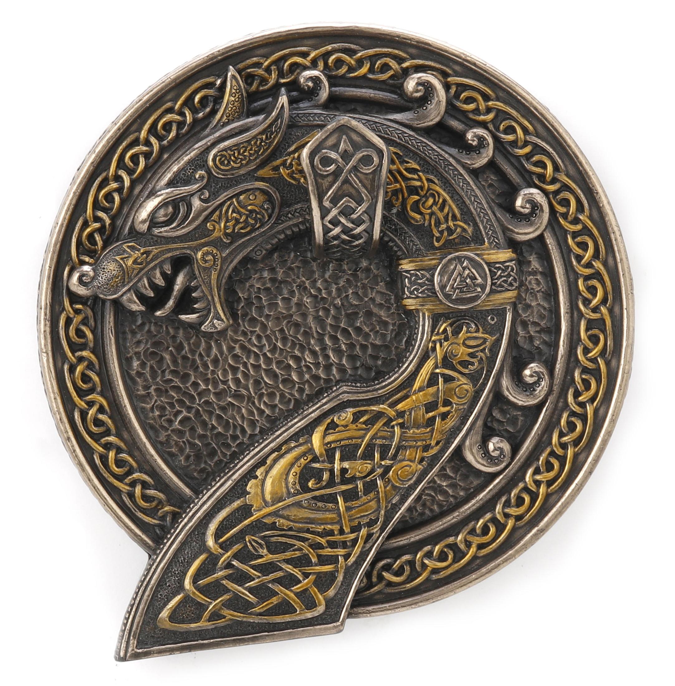 Fafnir the Norse Serpent Bronze Wall Plaque with Hanger (By Veronese ...
