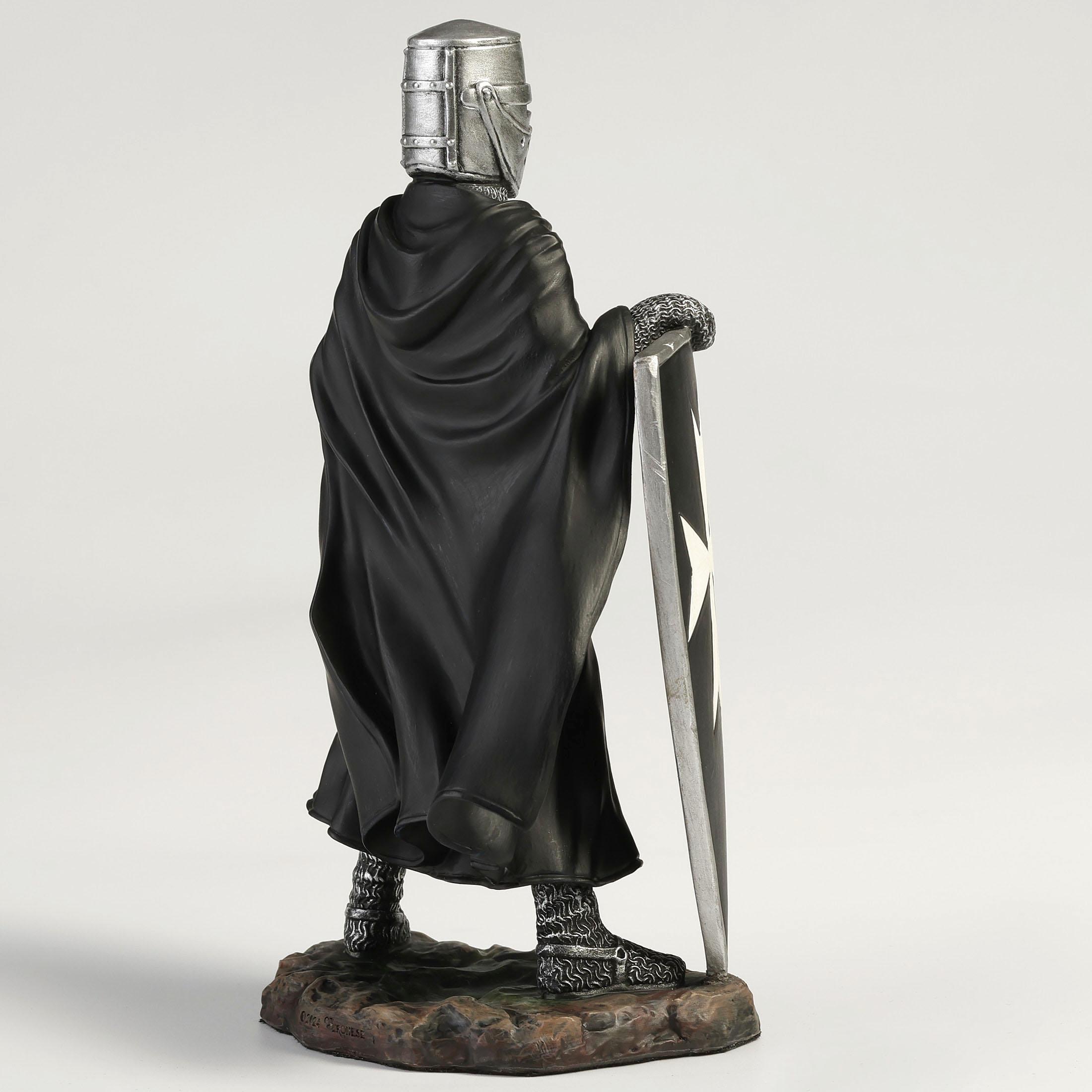 Maltese Knights Hospitaller Sword and Shield Figurine | Gothic Gifts