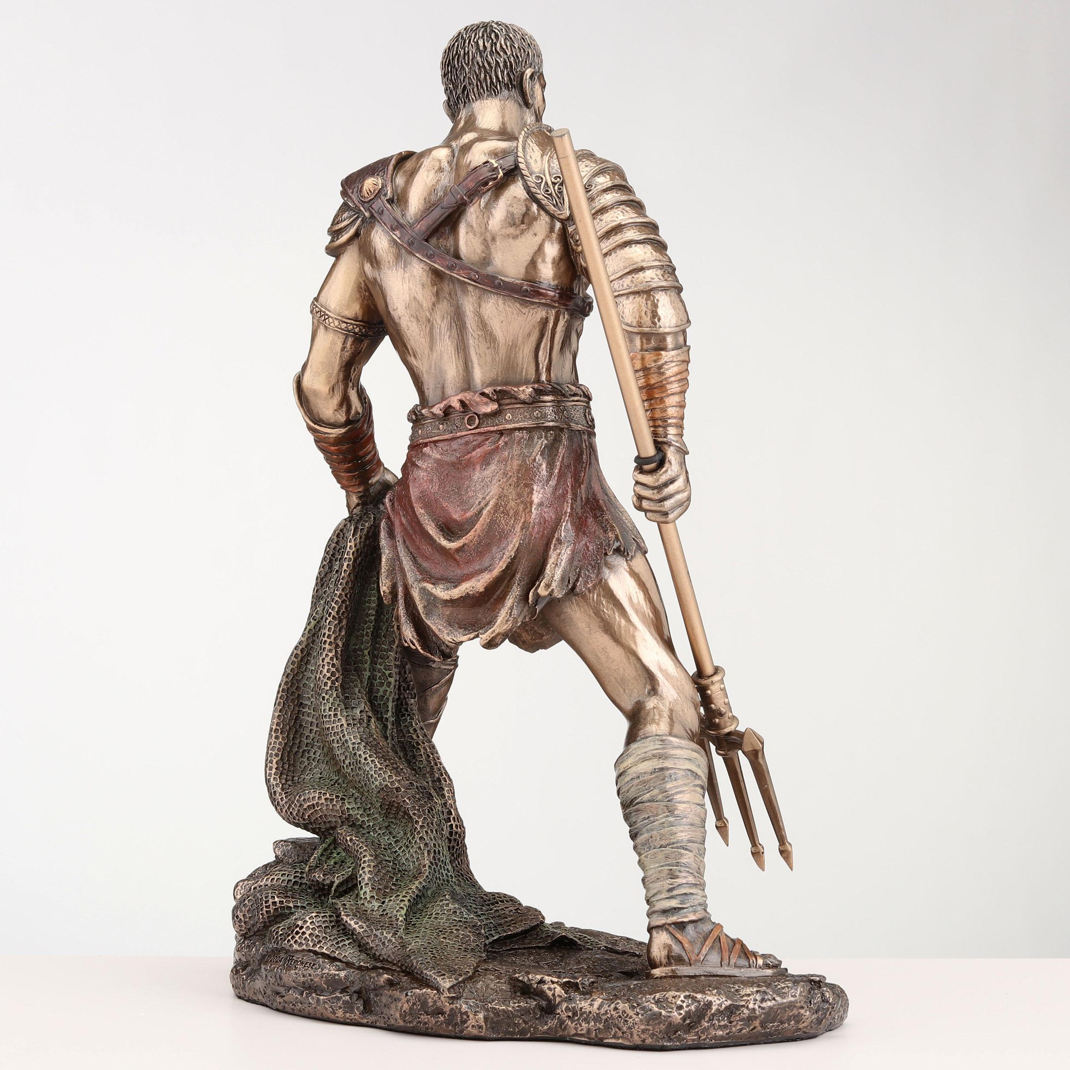 Roman Gladiator the Retiarius Bronze Figurine (By Veronese) | Bronze Gifts
