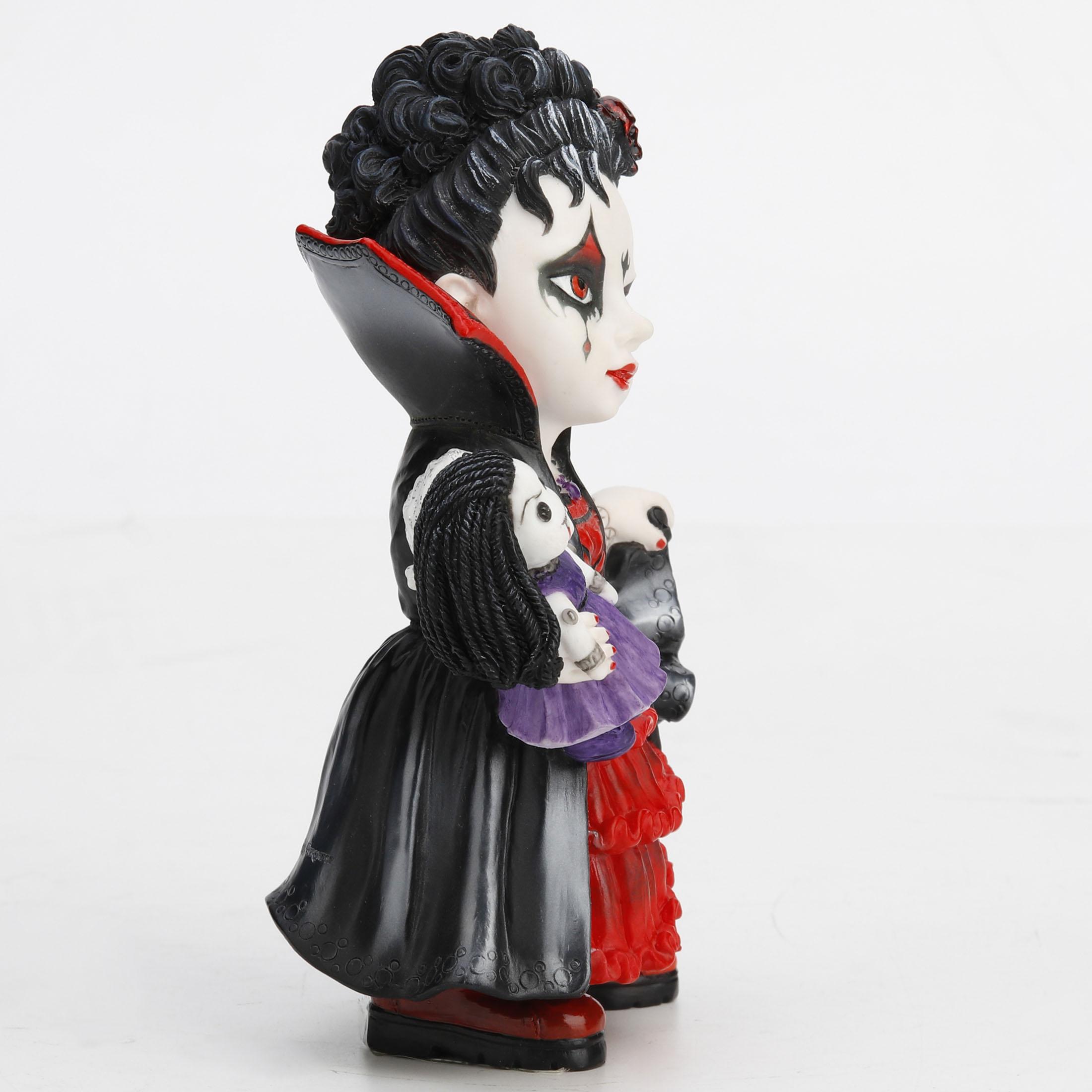 Cosplay Kids Vampire Girl Holding a Vamp Doll Figurine (By Veronese ...