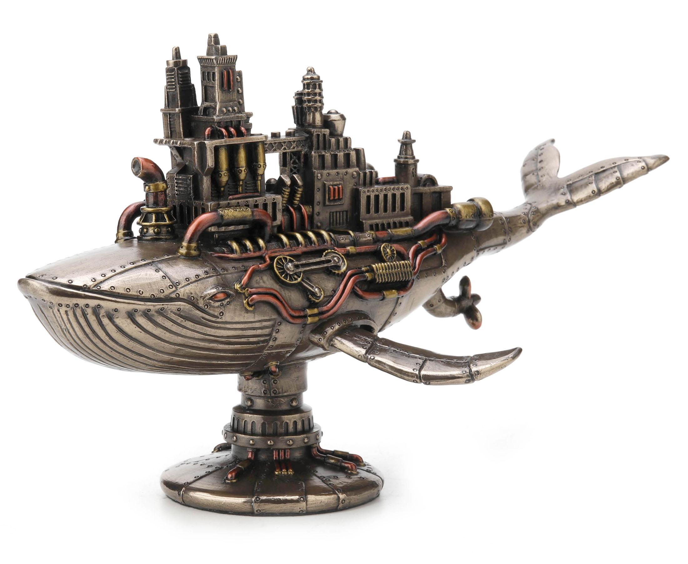 Fifty Two Hertz Galactic Colony Steampunk Whale Bronze Figurine (By ...