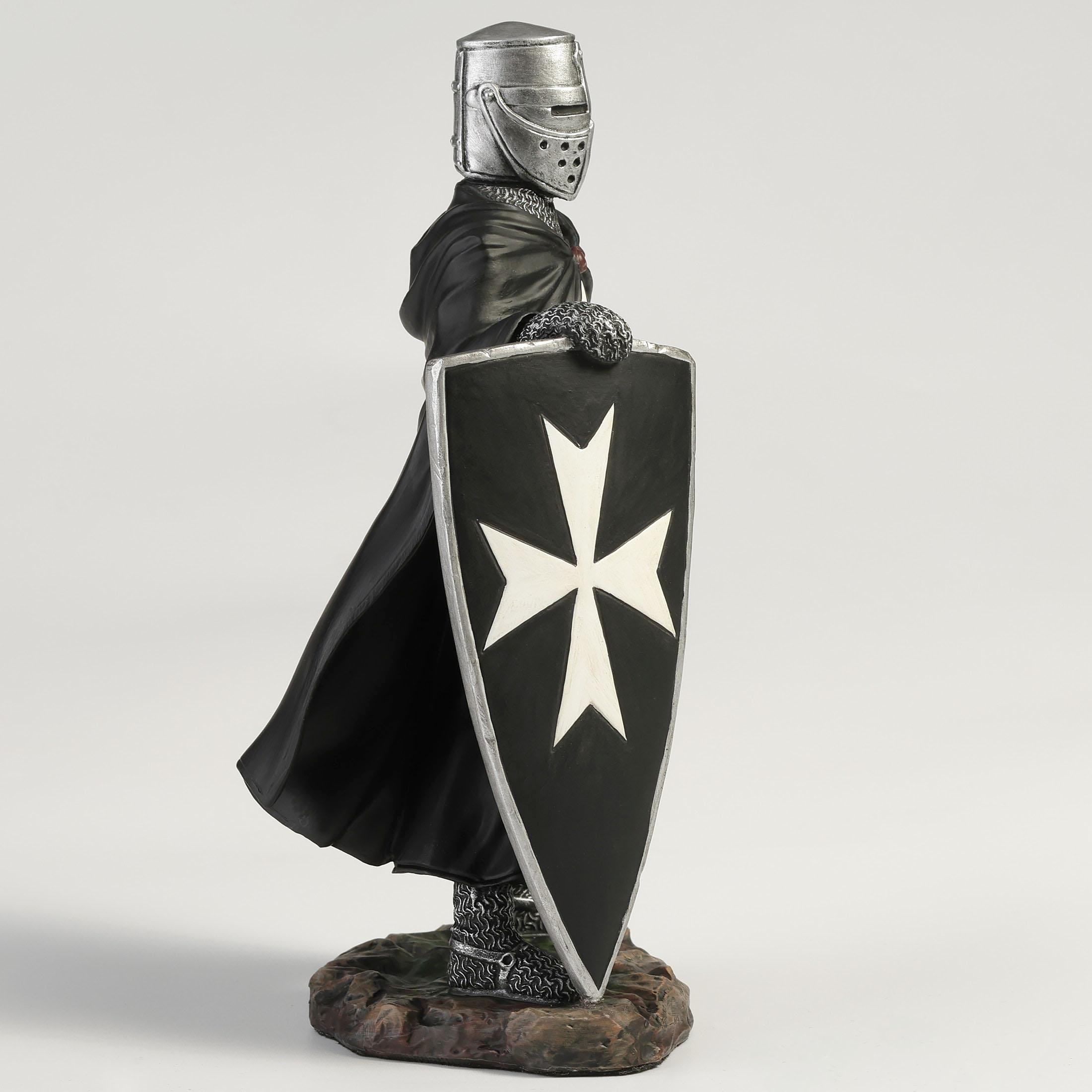 Maltese Knights Hospitaller Sword and Shield Figurine | Gothic Gifts