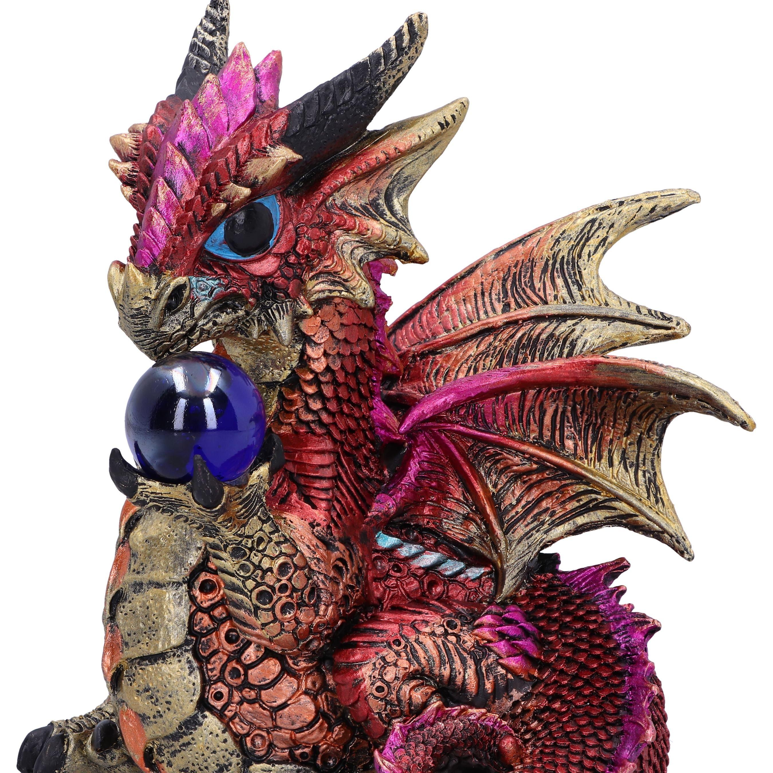 Orb Hoard Red Dragon Figurine | Gothic Gifts