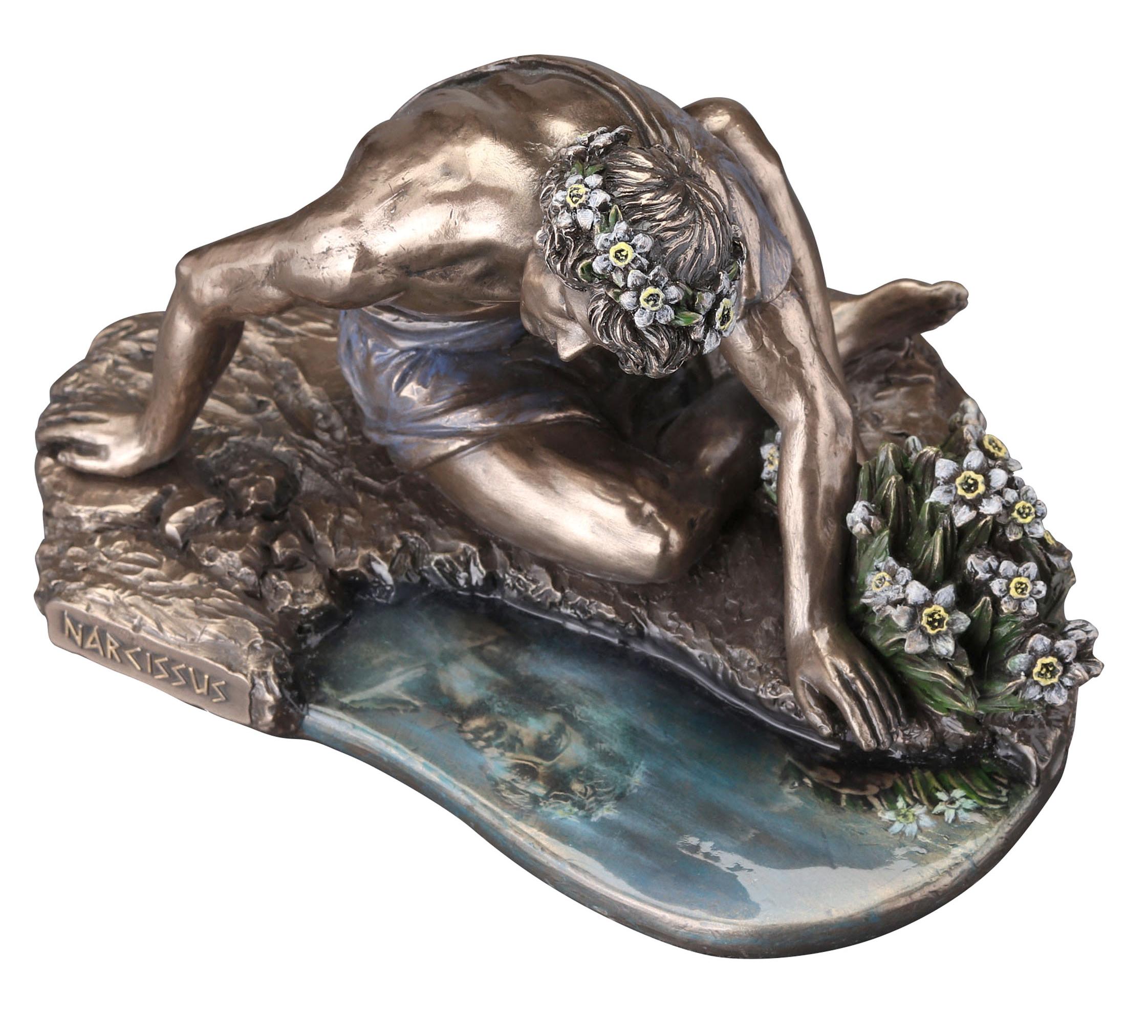Narcissus and His Reflection Bronze Figurine (By Veronese) | Bronze Gifts